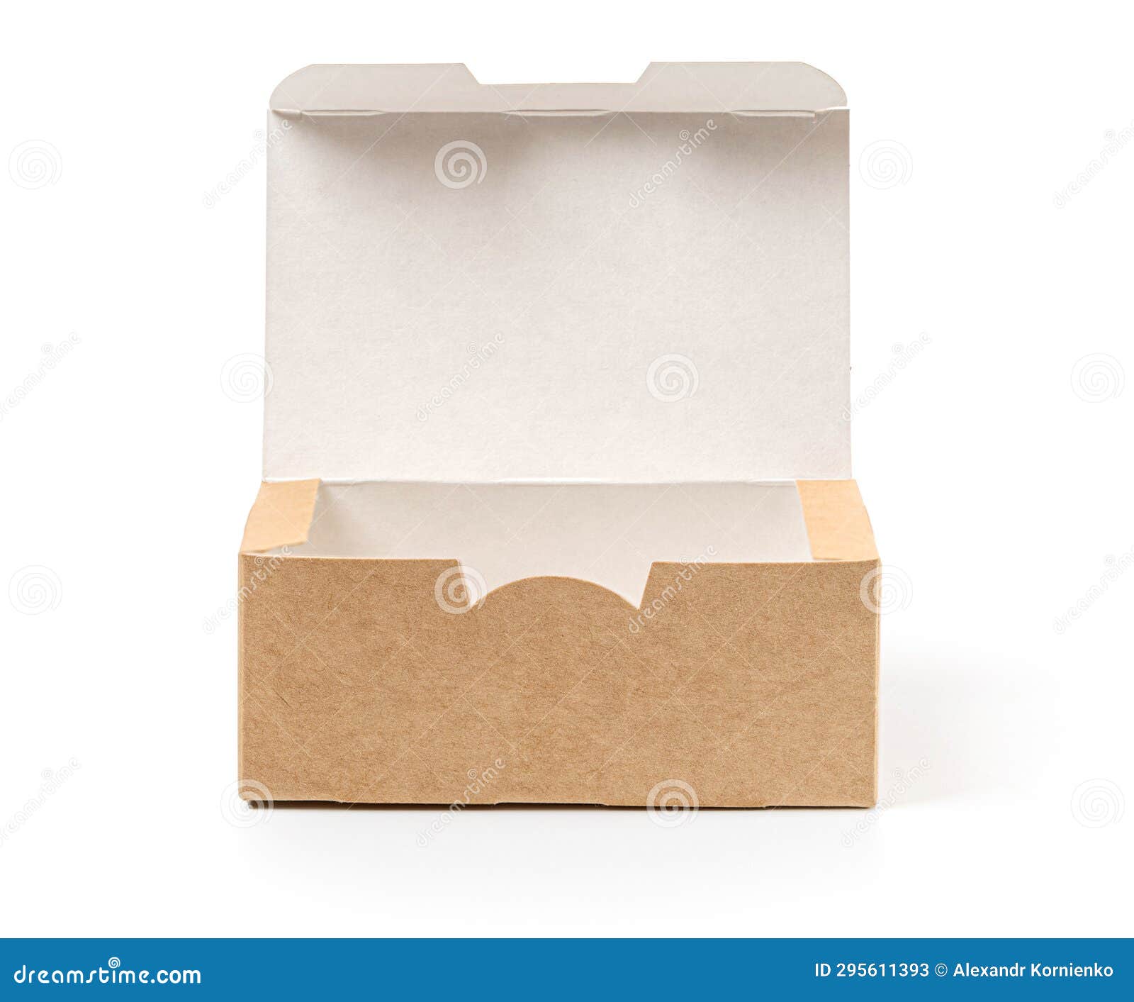 Open empty brown paper box stock image. Image of pack - 295611393