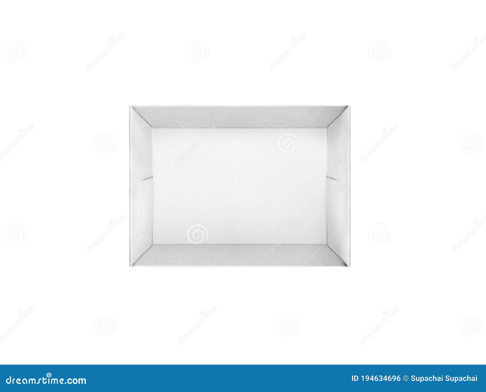 Open Empty Cardboard Box Isolated on White Background Stock Photo ...
