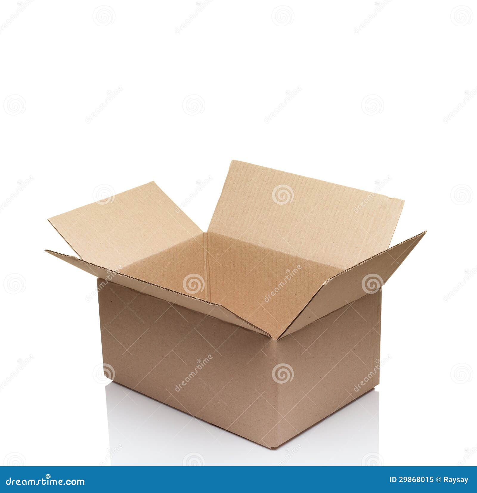 Open empty cardboard box stock image. Image of crate - 29868015