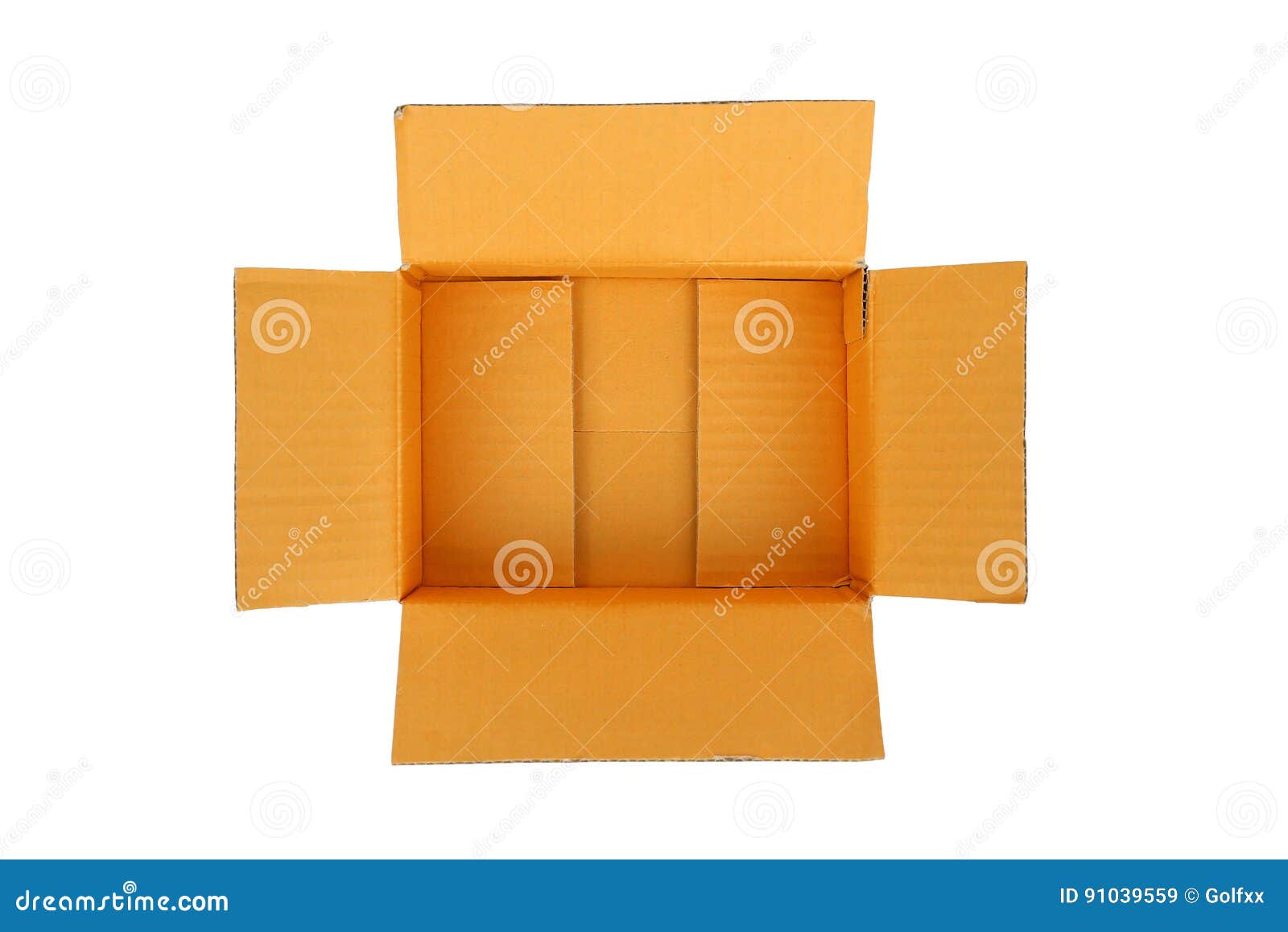 Open Empty Carton Corrugated Cardboard Box Stock Image - Image of ...