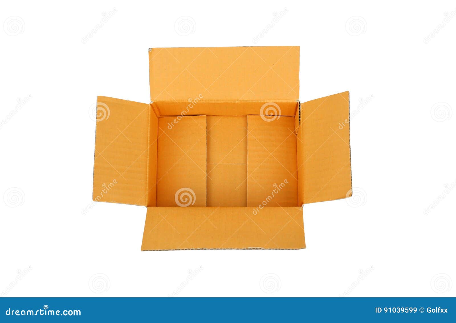 Open Empty Carton Corrugated Cardboard Box Stock Image - Image of cargo ...