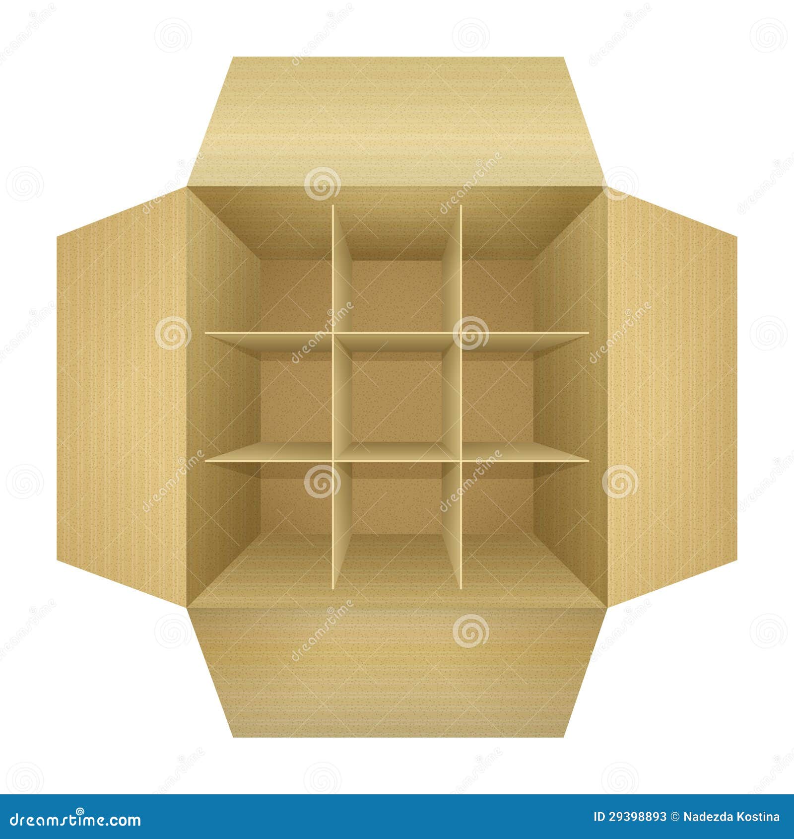 Cardboard Packaging Symbols On Paper Texture Cartoon Vector ...