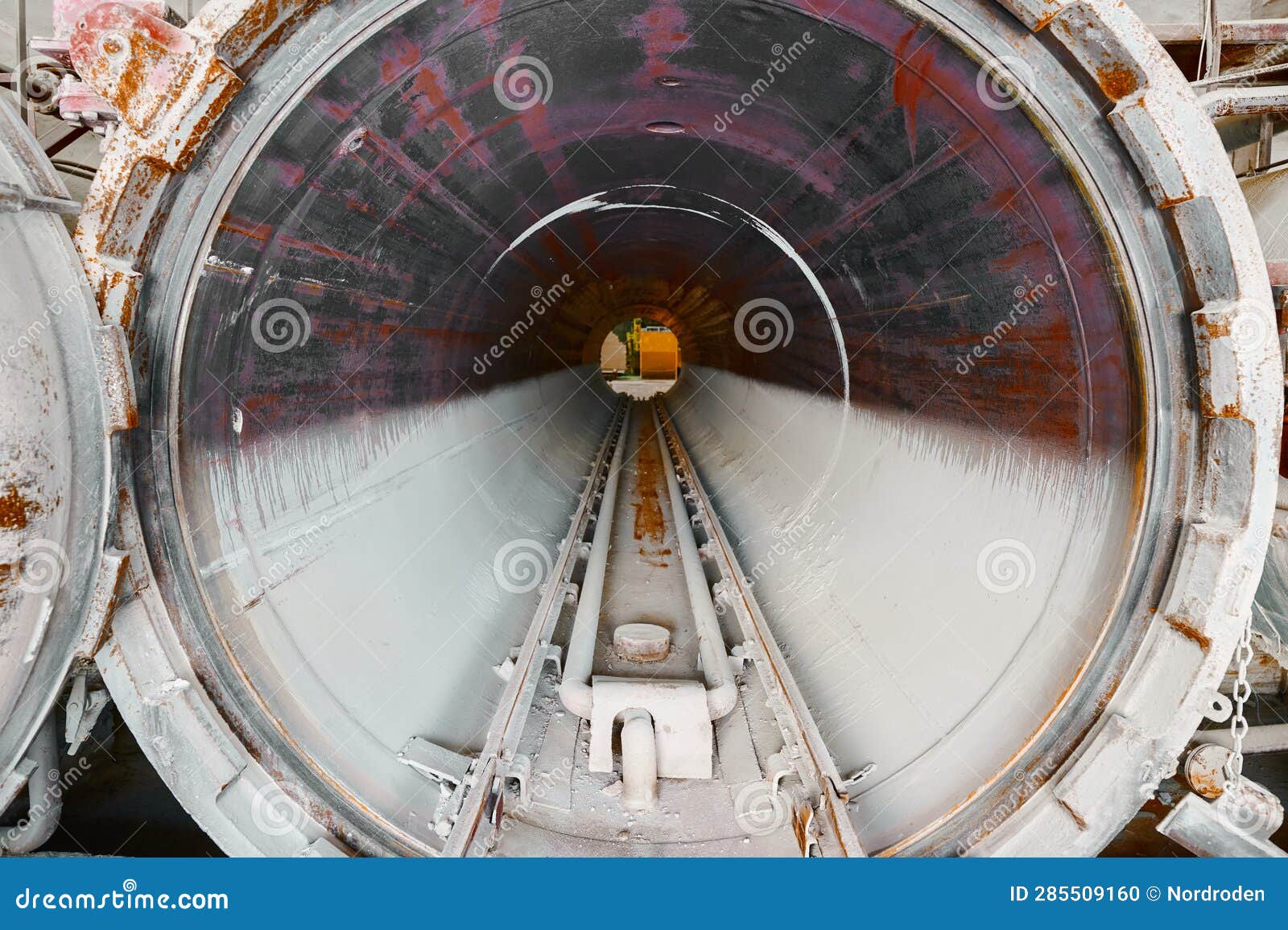 Open Empty Digestion Tanks Hardening in Plant Workshop Stock Photo ...