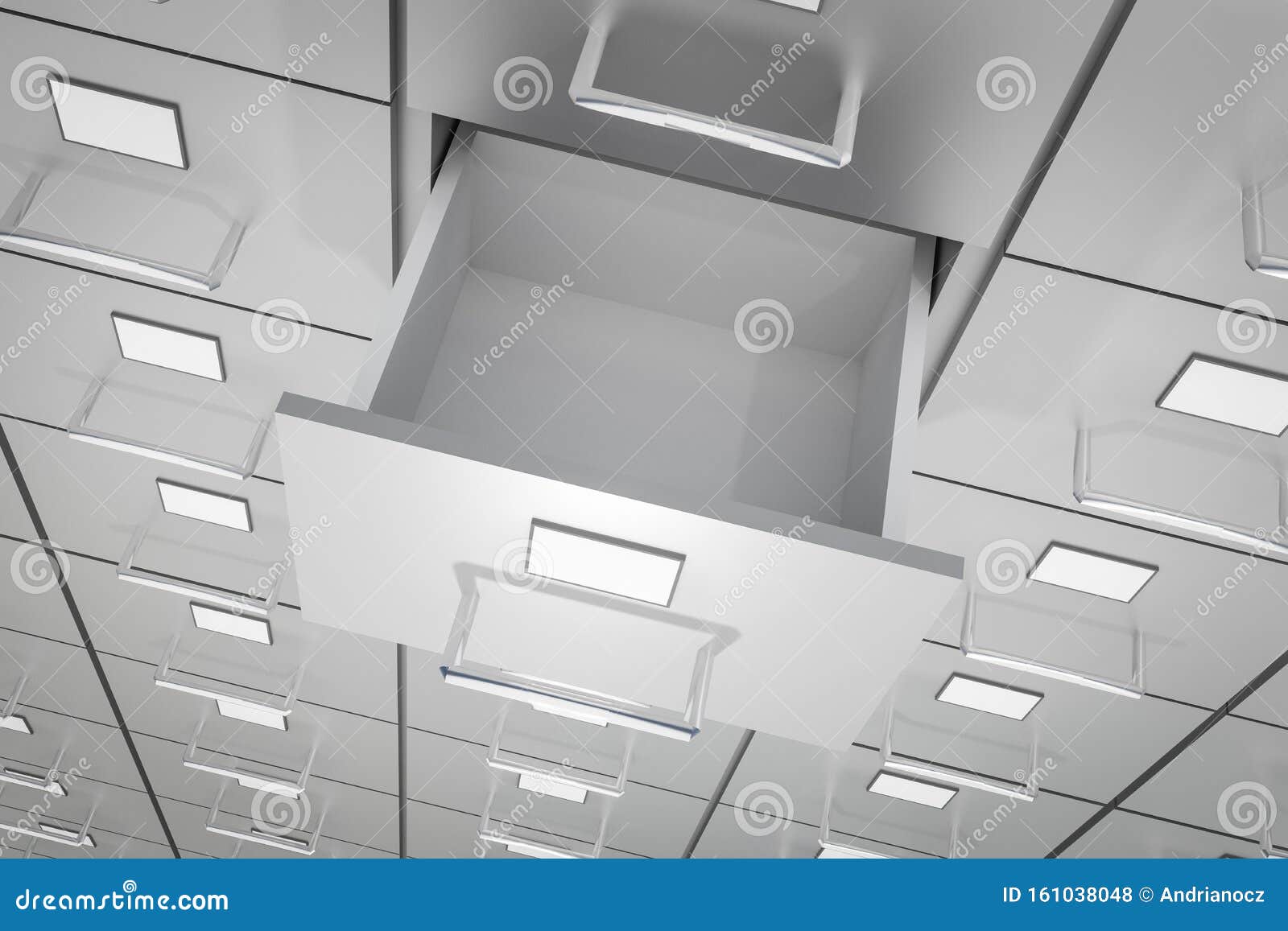 Open Empty Drawer of Cabinet - Administration Concept Stock ...