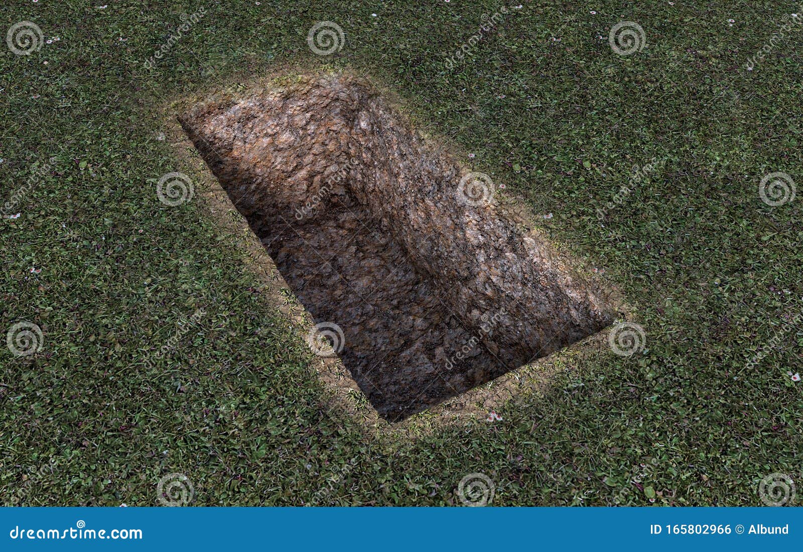 Empty Grave Stock Illustration | CartoonDealer.com #127104025