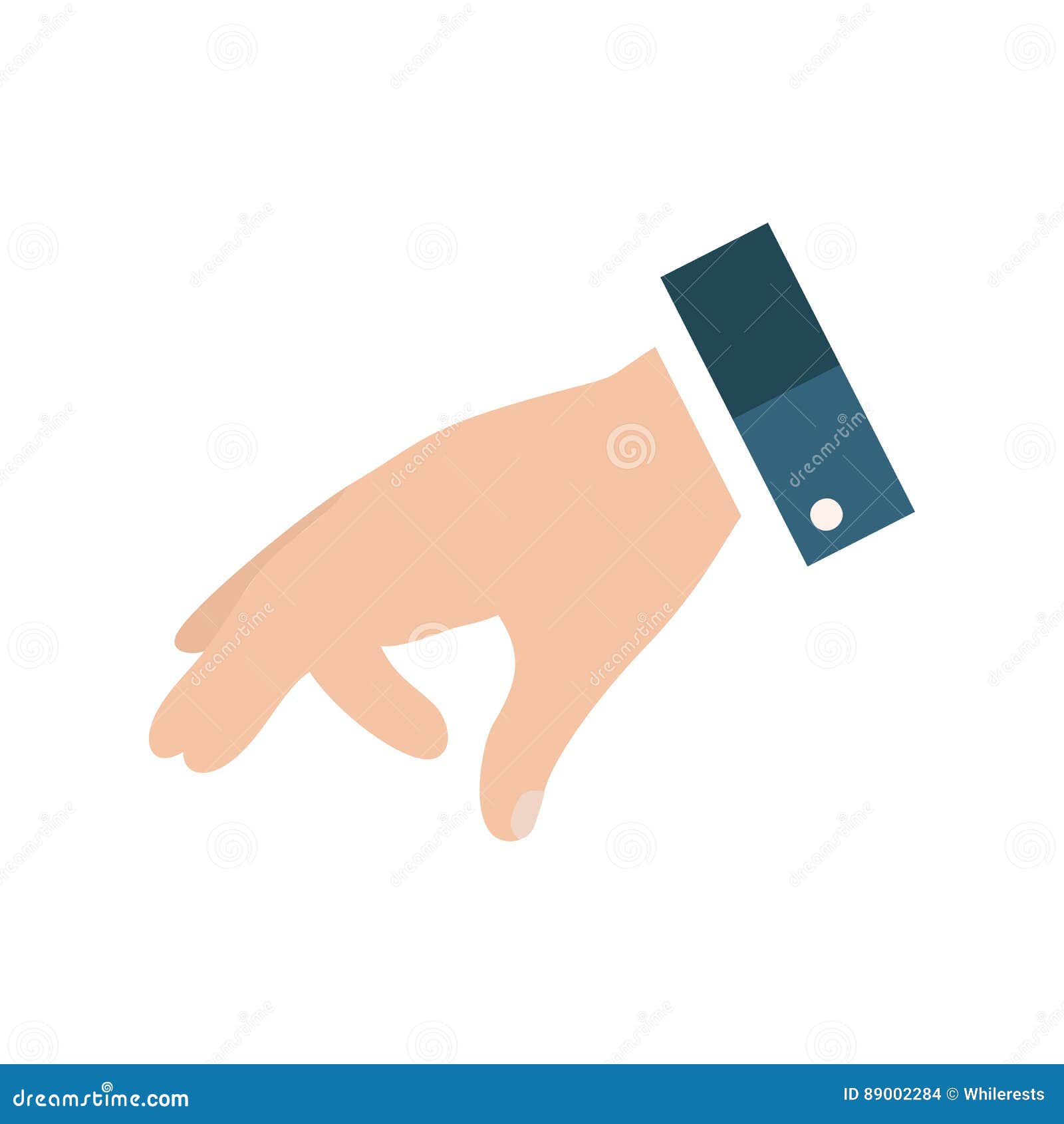 Open Empty Hands Showing Different Gestures. Hands Icon Isolated on ...