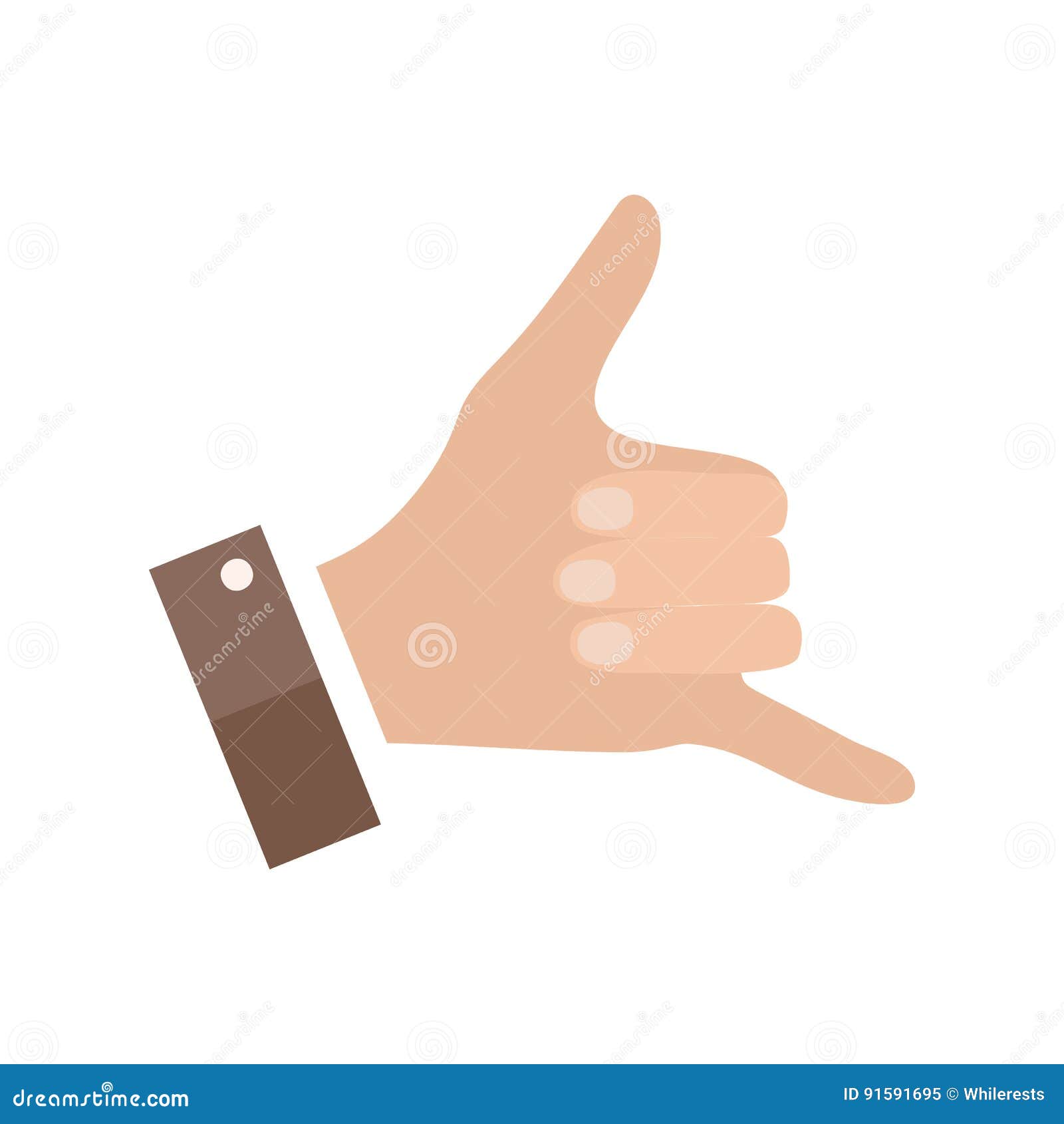Open Empty Hands Showing Different Gestures. Hands Icon Isolated on ...