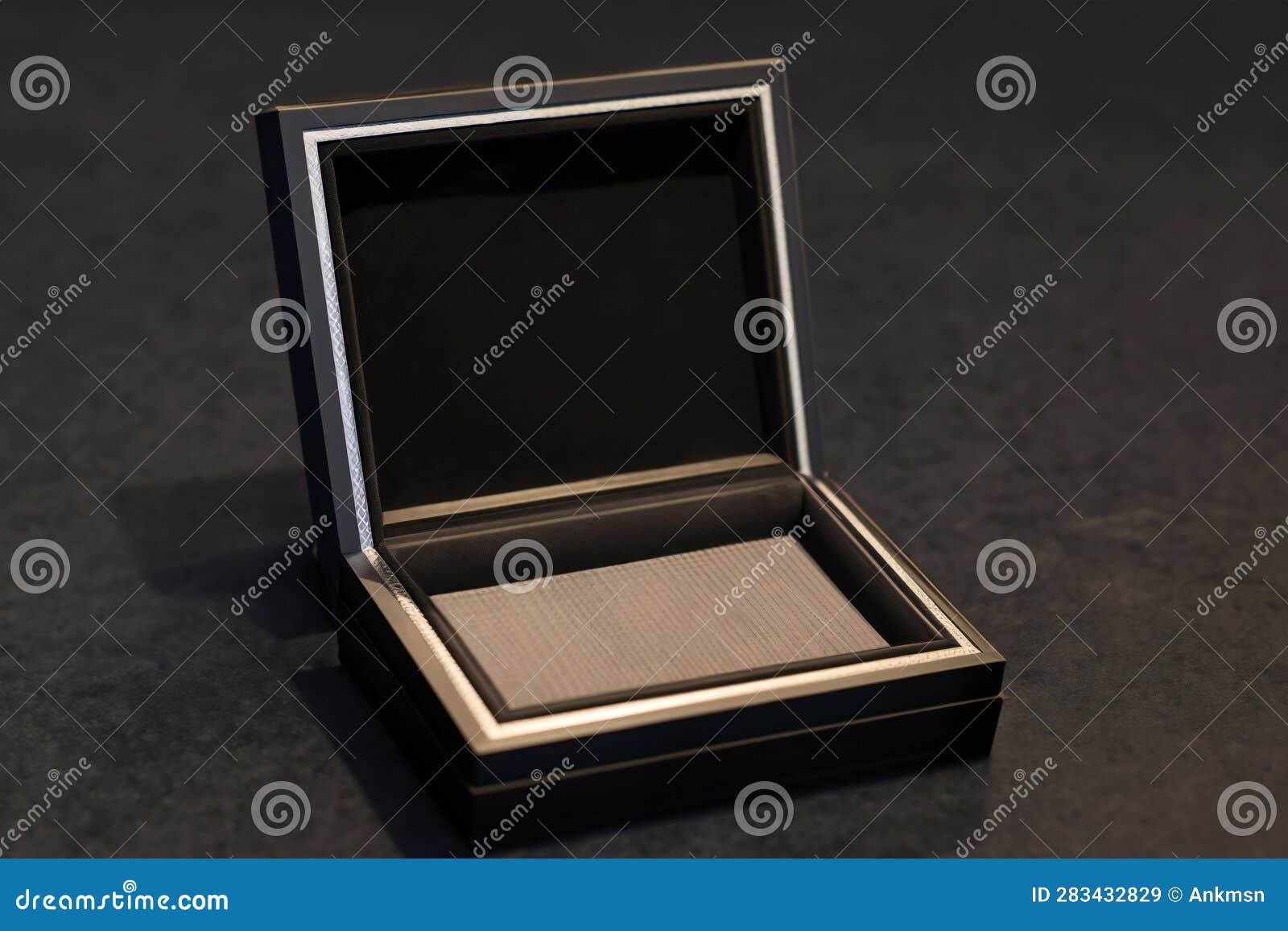 Open Empty Jewelry Box Mockup. Template for Bijouterie Sale ...