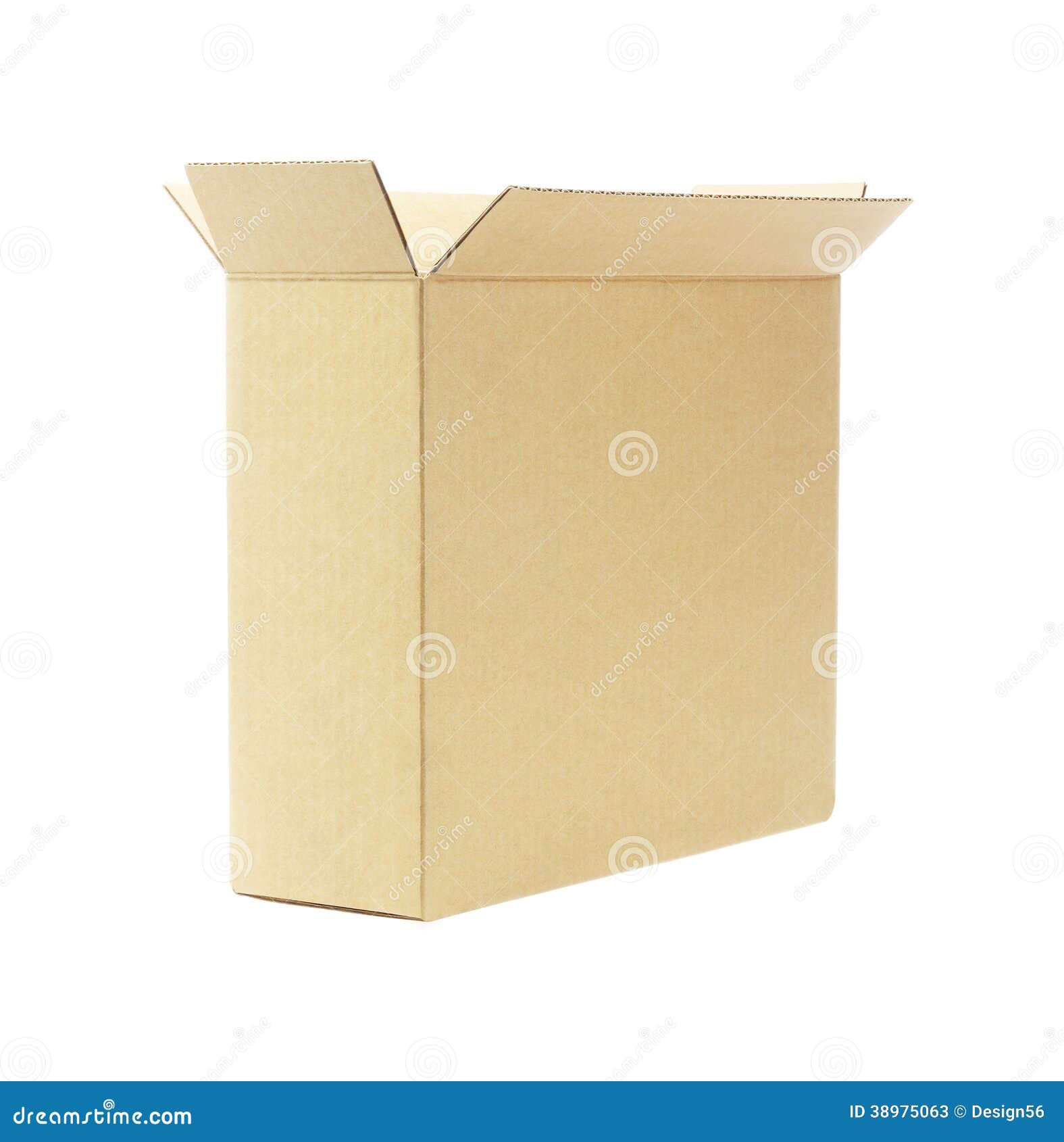 Open Empty Paper Box stock image. Image of recycling - 38975063