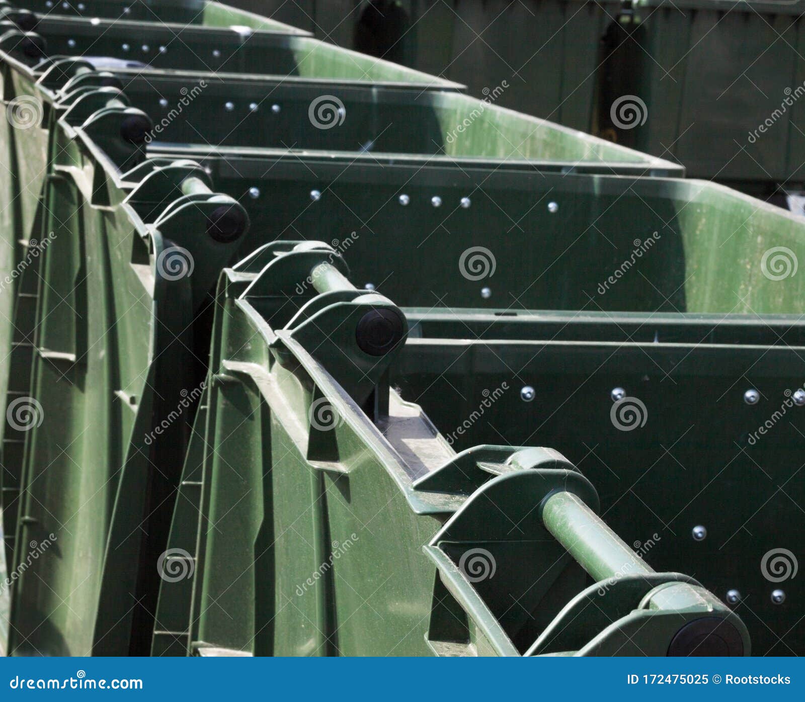 Open Empty Plastic Waste Containers Stock Image - Image of movable ...