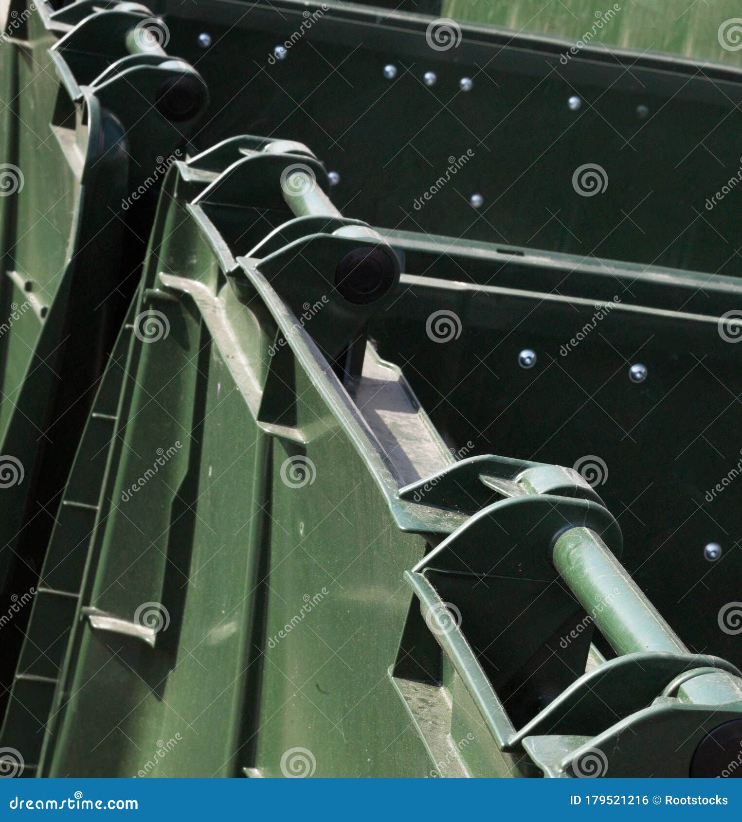 Open Empty Plastic Waste Containers Stock Photo - Image of city ...