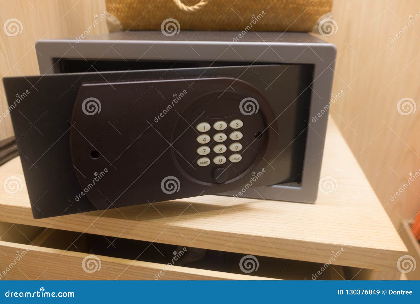 Open empty safe box stock image. Image of locker, metal - 130376849