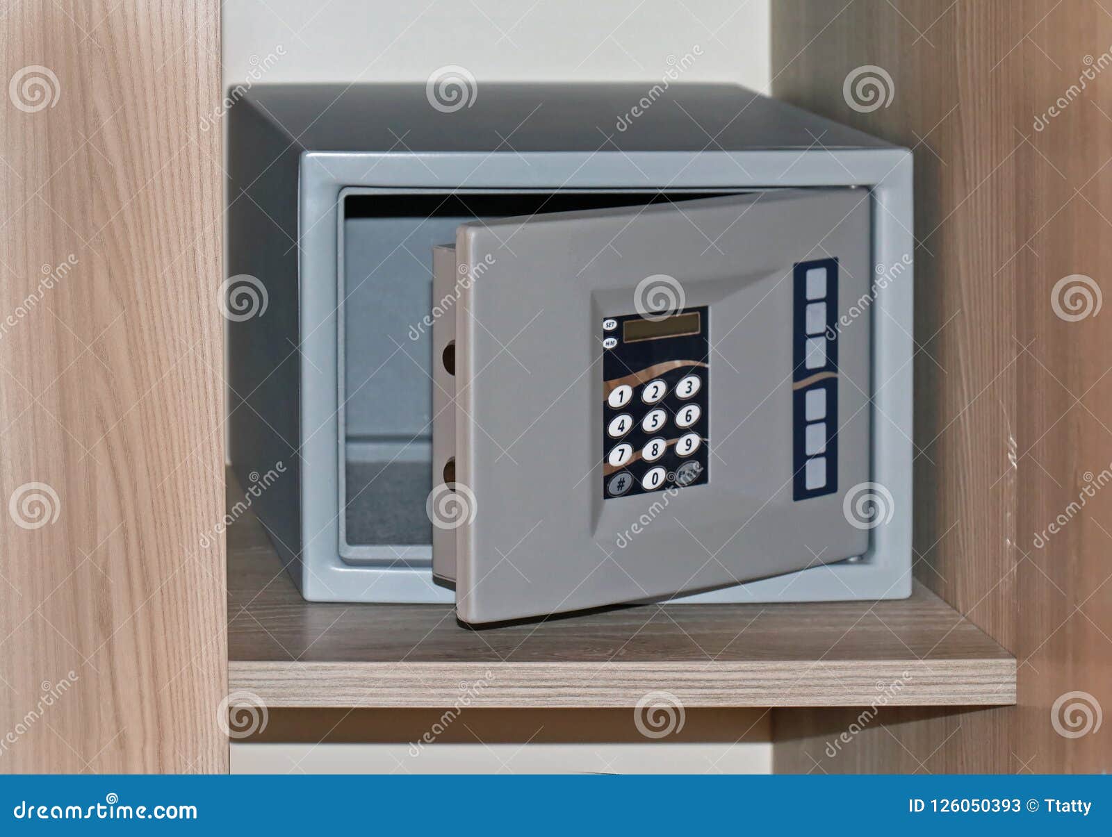 Safe Box With Passcode Lock Safety System Easy Password Setting Royalty ...