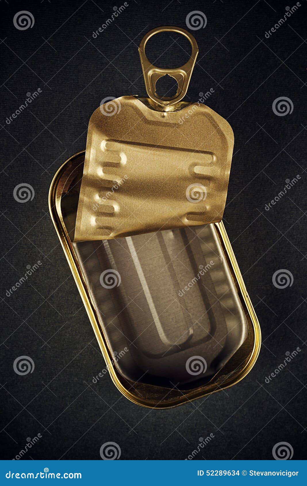 Open Empty Sardine Fish Tin Can Stock Photo - Image of metal, hungry ...