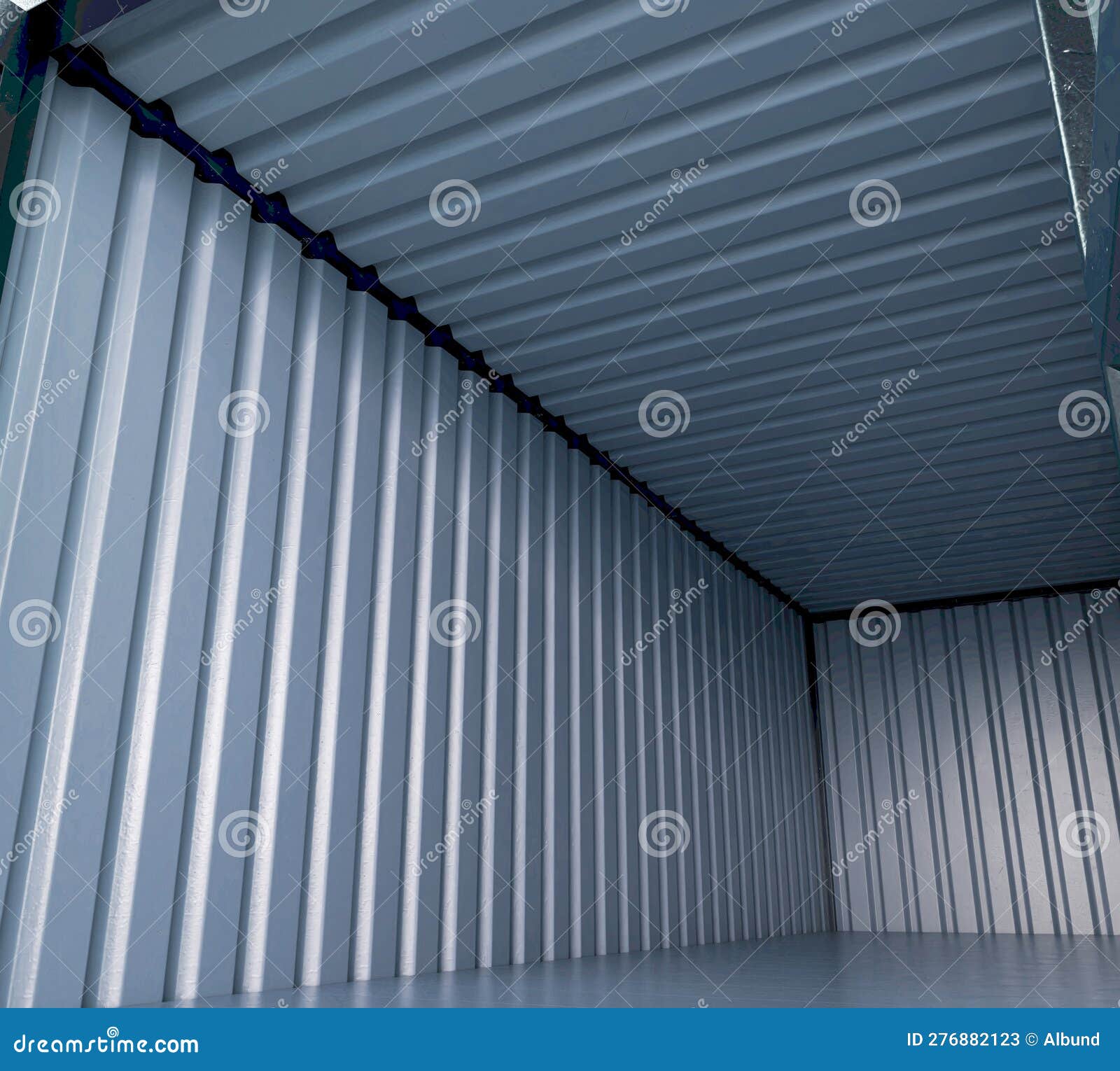 Open Empty Shipping Container Stock Illustration - Illustration of ...