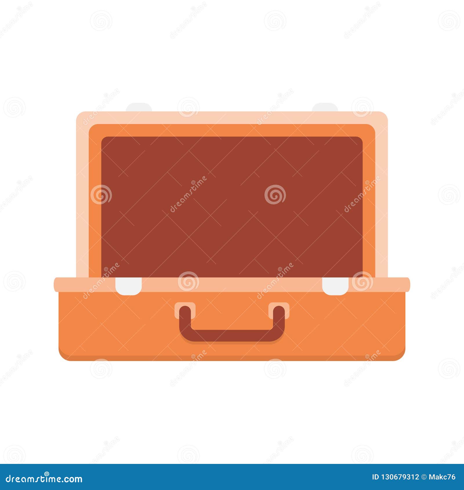 Open Empty Suitcase for Clothes Stock Vector - Illustration of suitcase ...