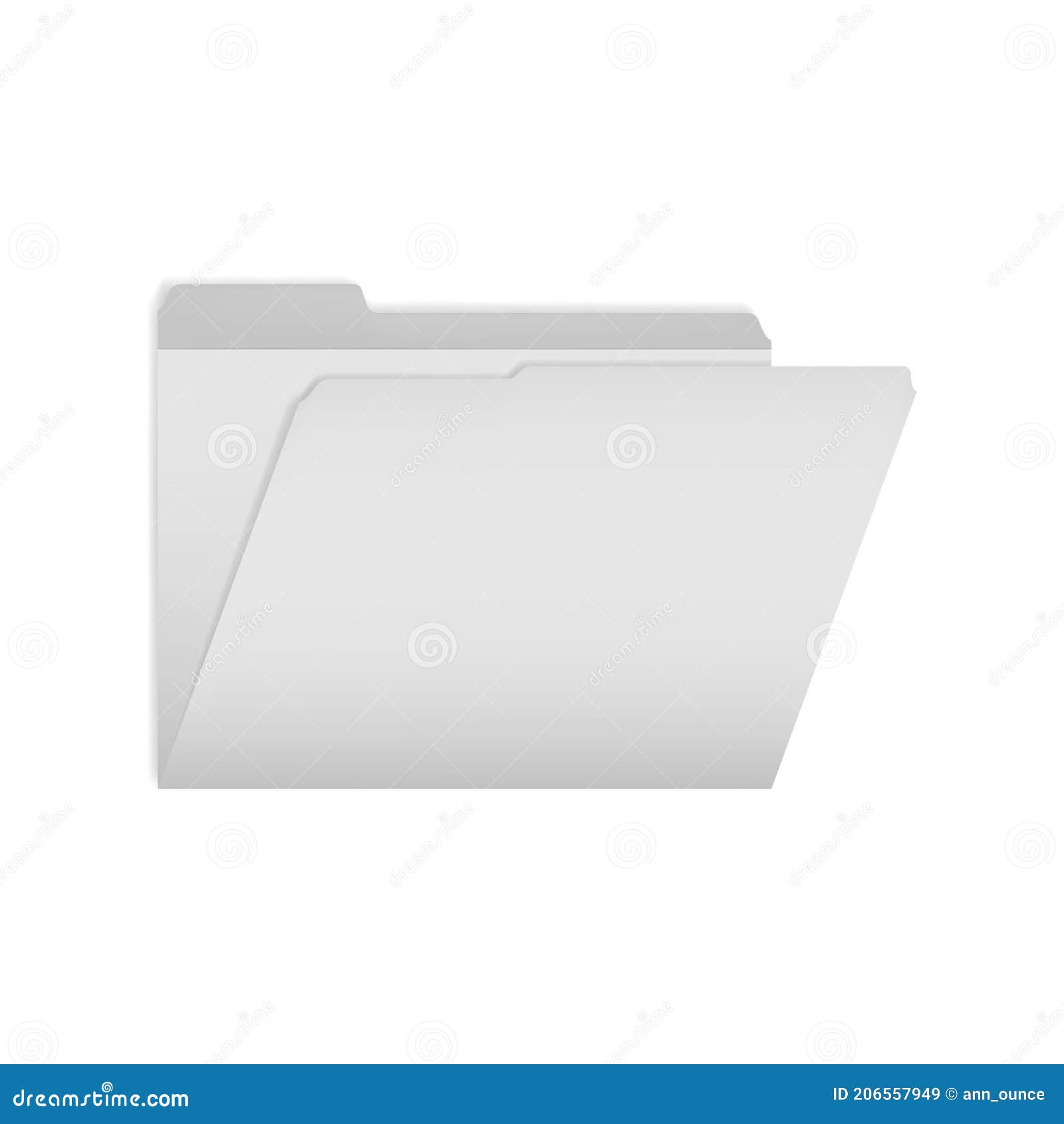 Clear Tabbed Plastic File Folder On Transparent Background Realistic ...