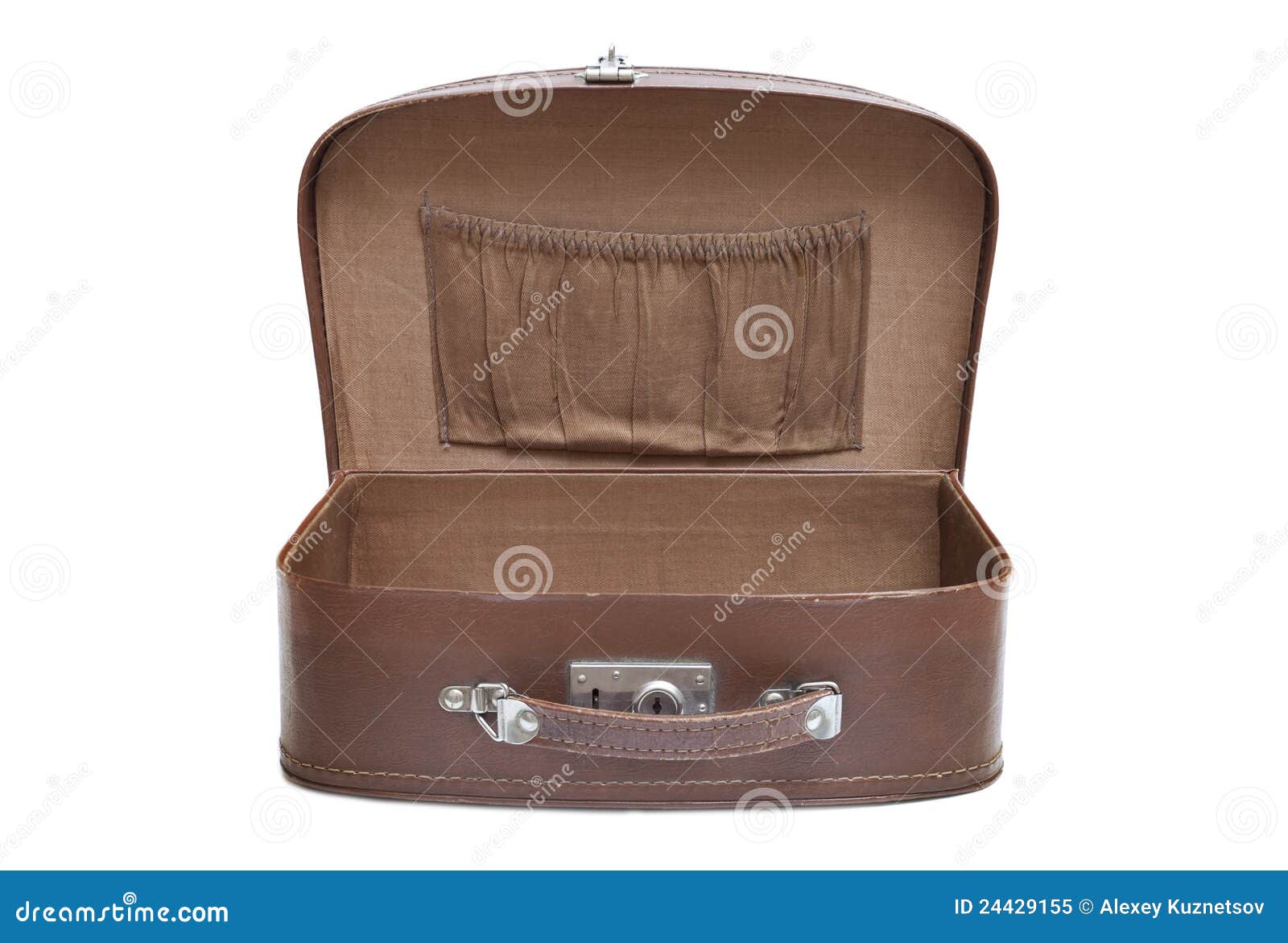 Open Empty Vintage Suitcase Stock Image - Image of journey, antique ...