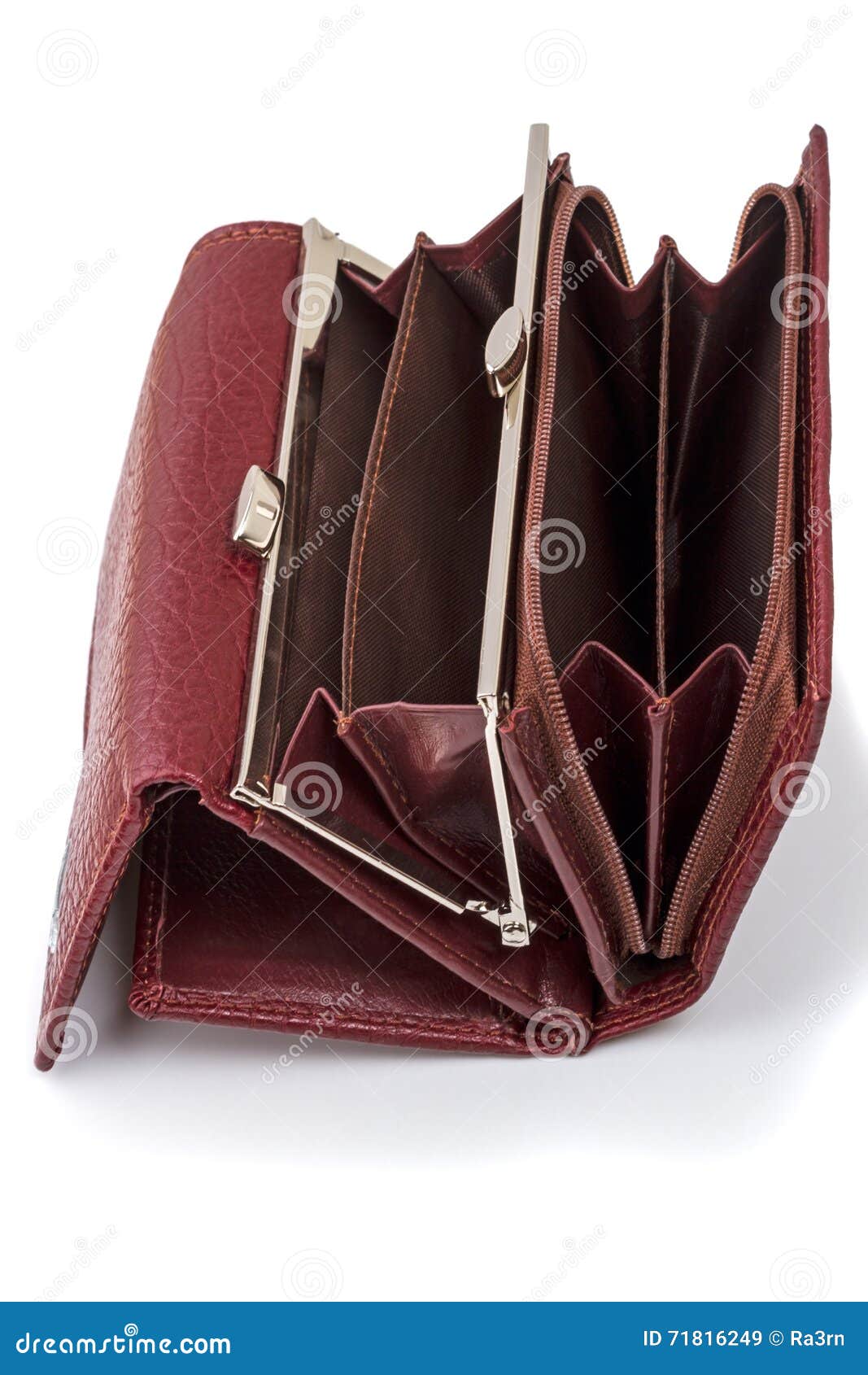 Open an empty wallet stock image. Image of leather, comfortable - 71816249