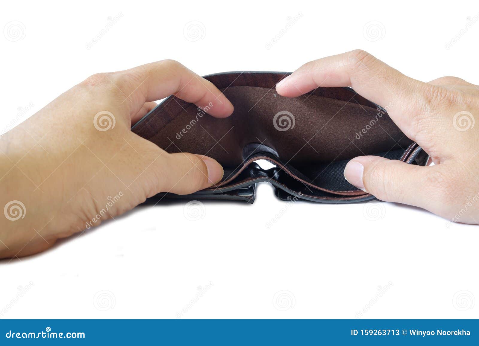 Open the empty wallet stock image. Image of bankrupt - 159263713