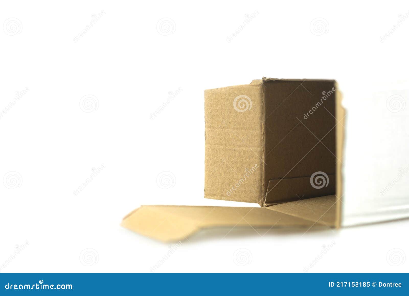 Open empty white box stock image. Image of background - 217153185