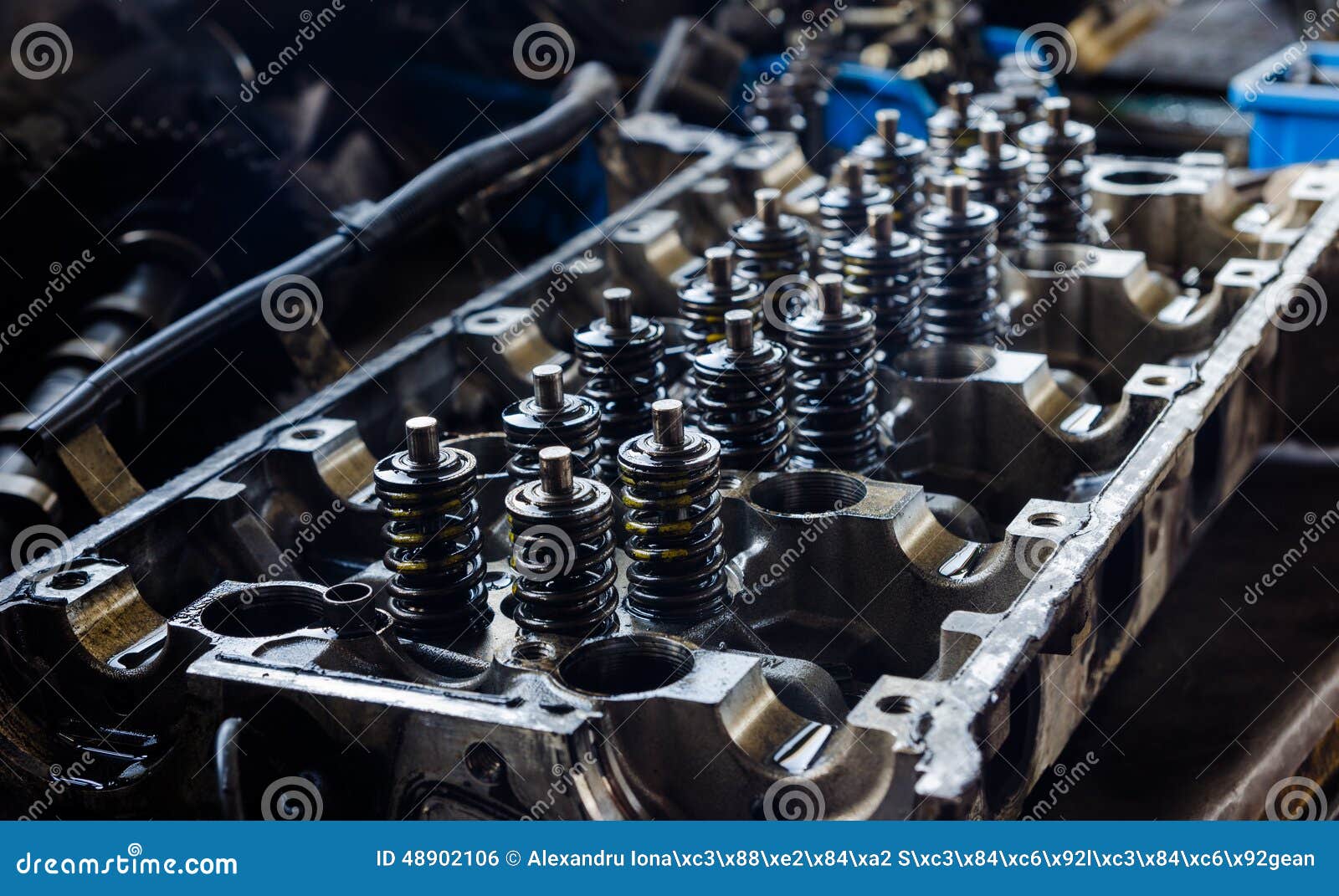 Open Engine Block With Pistons Royalty-Free Stock Image | CartoonDealer ...