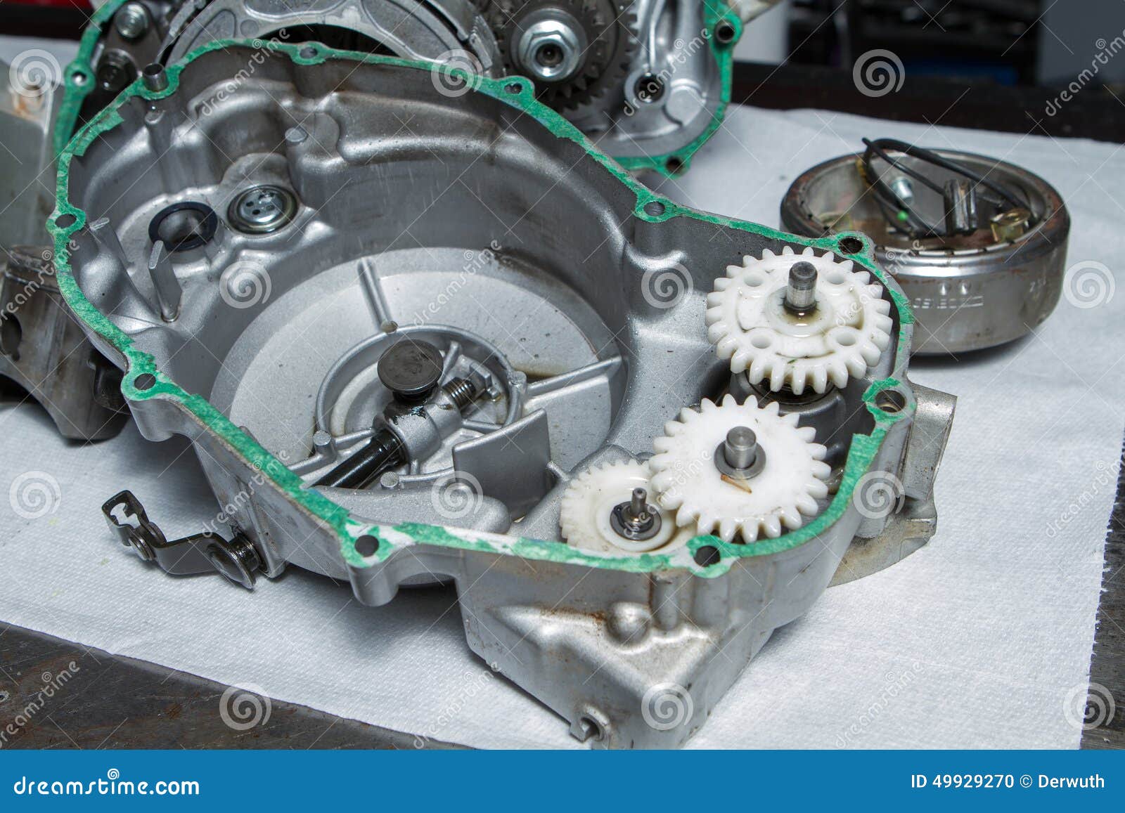 Open engine stock photo. Image of housing, gear, metal - 49929270