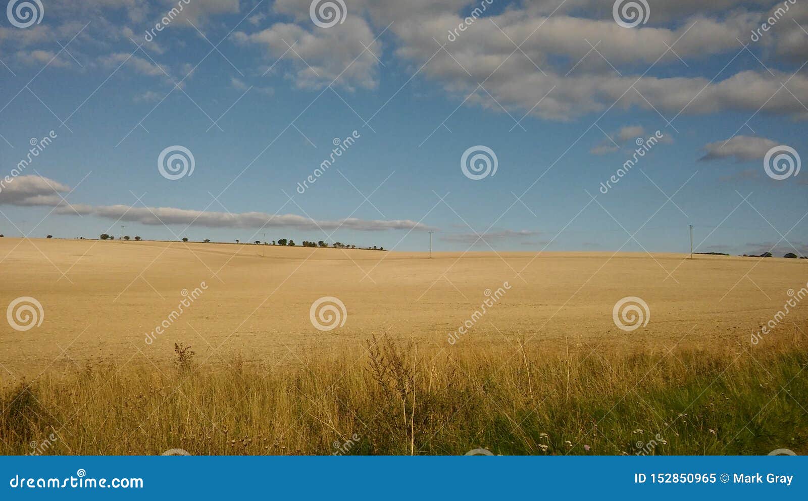 Open Fields stock image. Image of clouds, fields, english - 152850965
