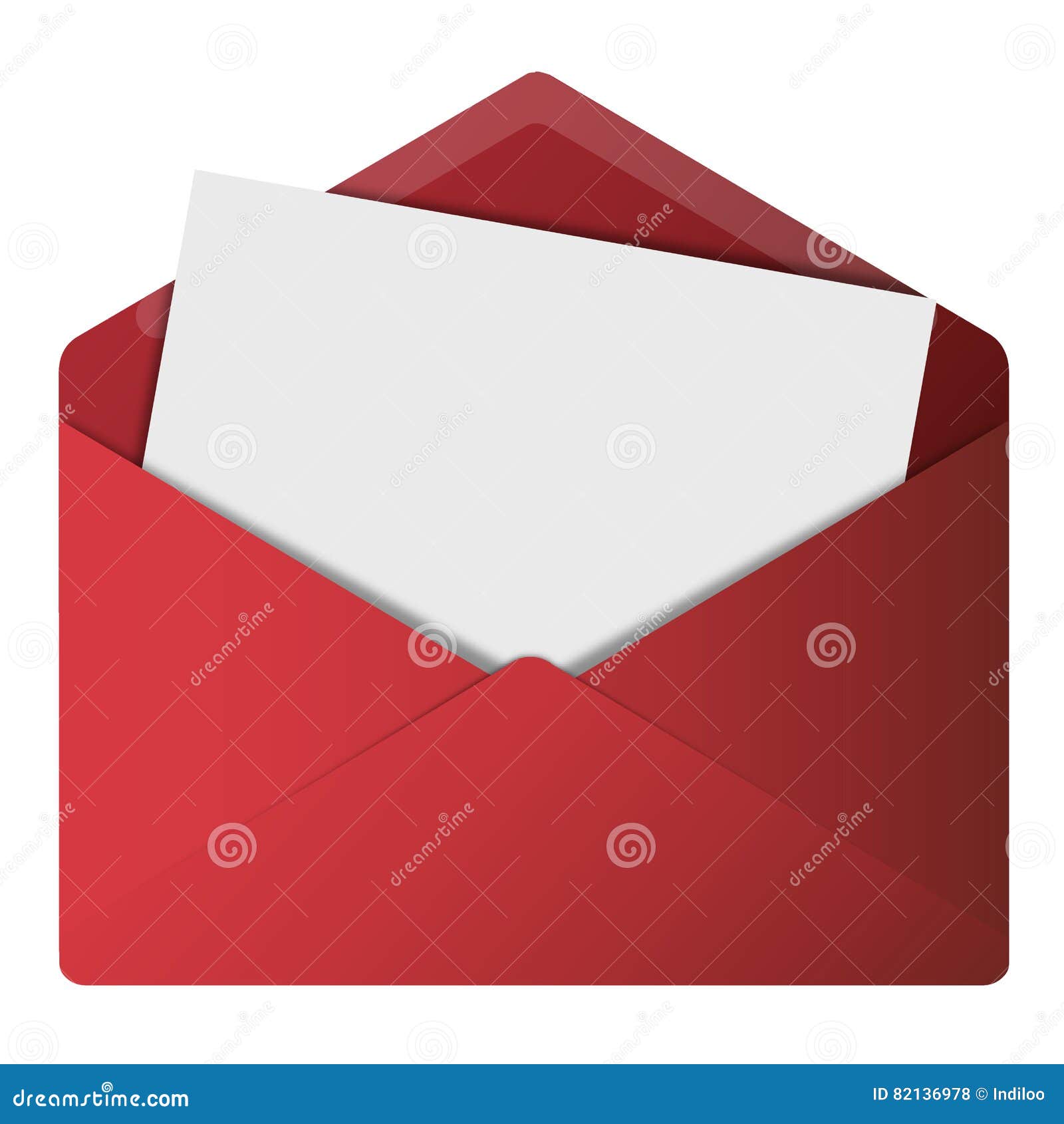 Open Envelope stock illustration. Illustration of stationary - 82136978