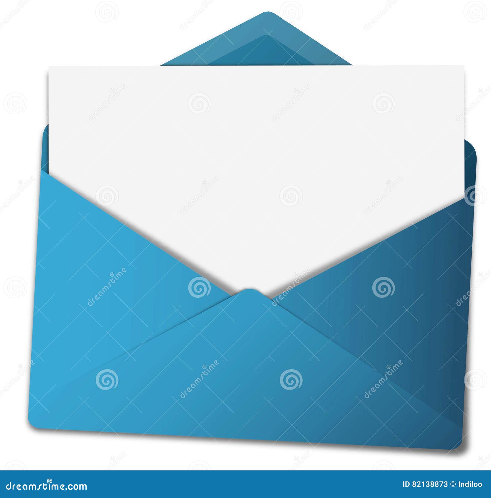 Open Envelope stock illustration. Illustration of open - 82138873