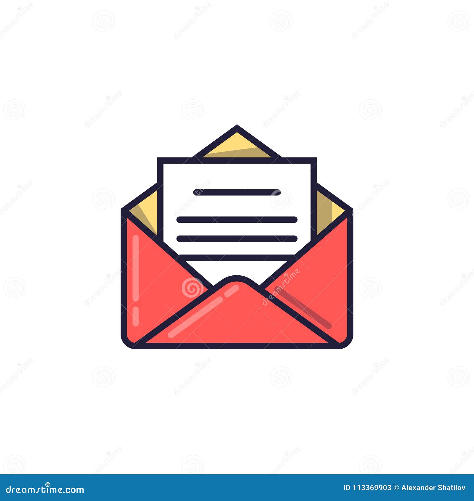 Document Email On Notebook. Mail Letter With Documents For Signing On ...
