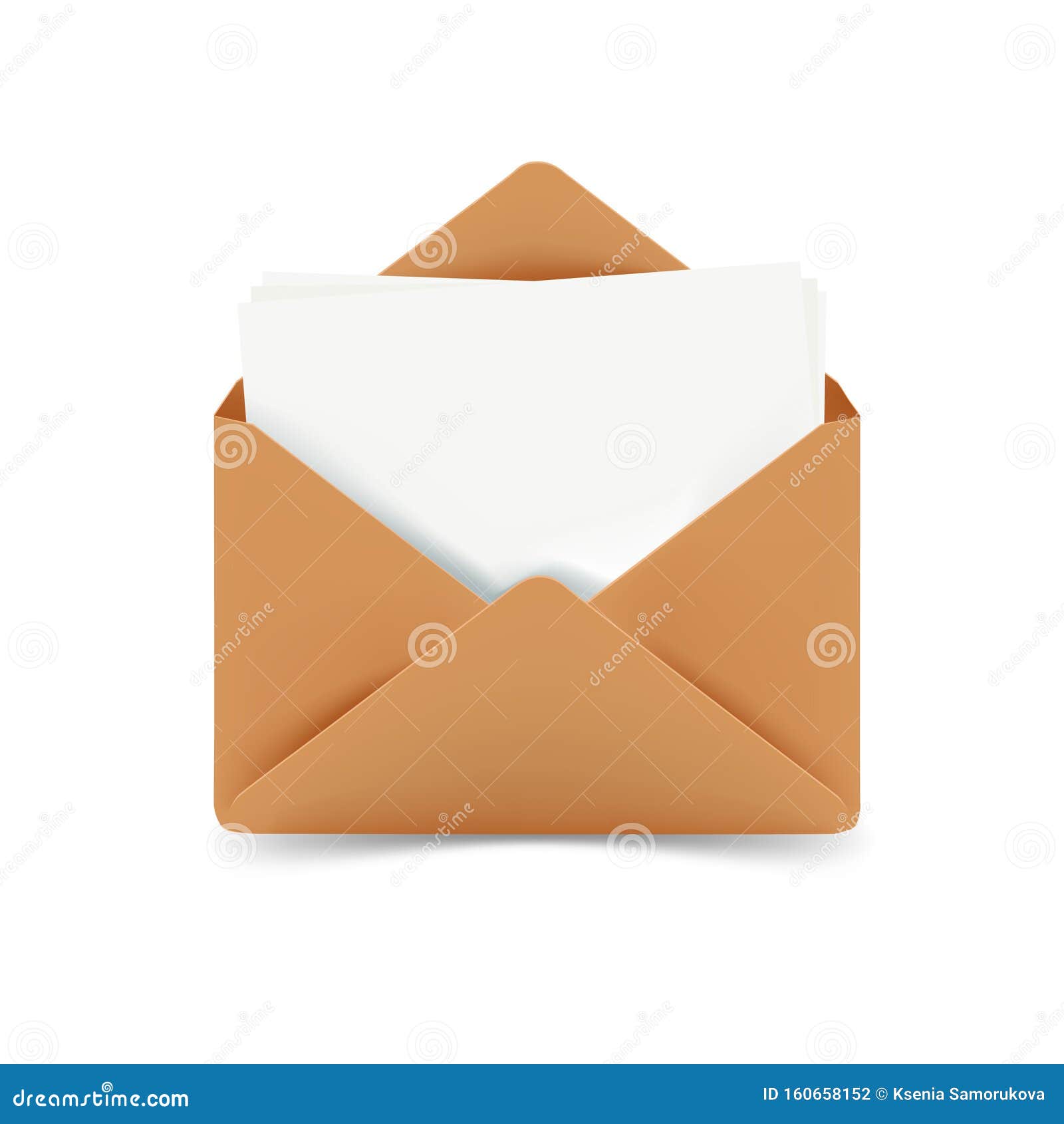 Envelope And Empty Sheet Of Paper Stock Photography | CartoonDealer.com ...