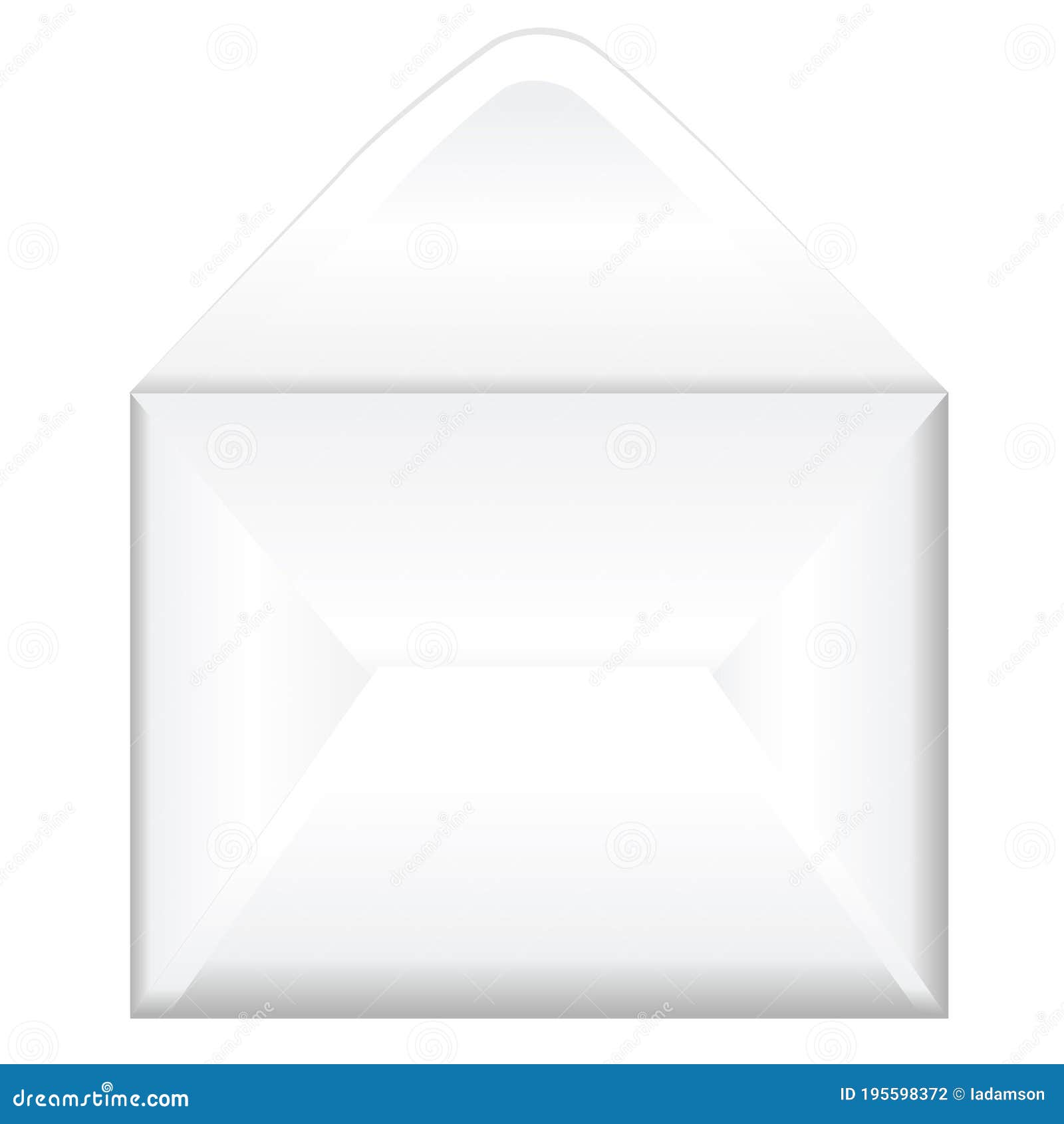 Open Envelope stock vector. Illustration of send, card - 195598372