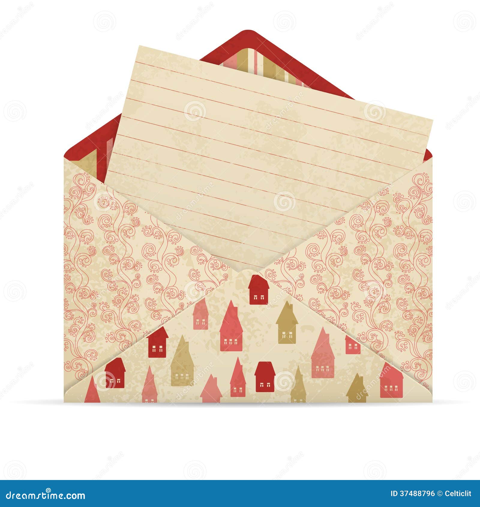 Open envelope with letter stock vector. Illustration of envelope - 37488796 Open envelope with letter stock vector. Illustration of envelope - 37488796