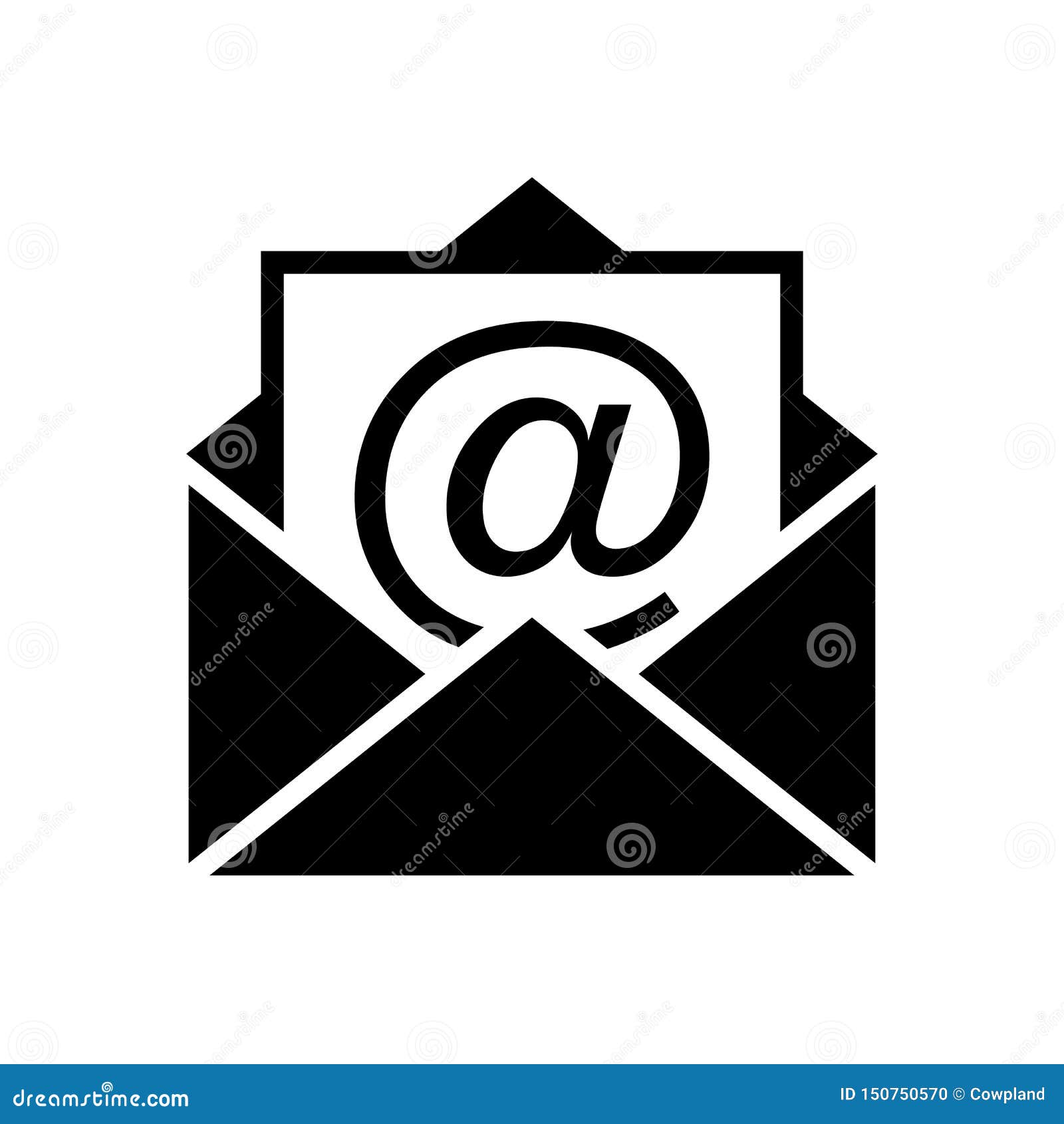 Open envelope pictogram stock vector. Illustration of newsletter ...