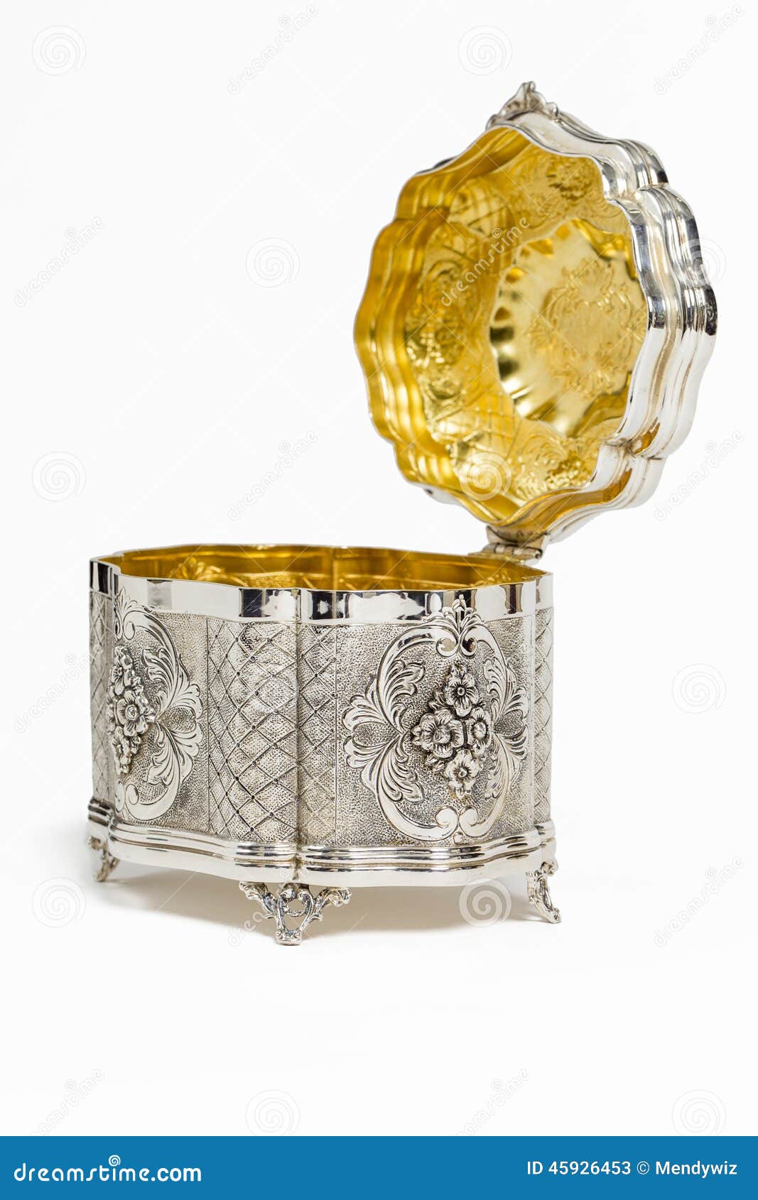 Open Etrog Silver Box stock image. Image of religious - 45926453