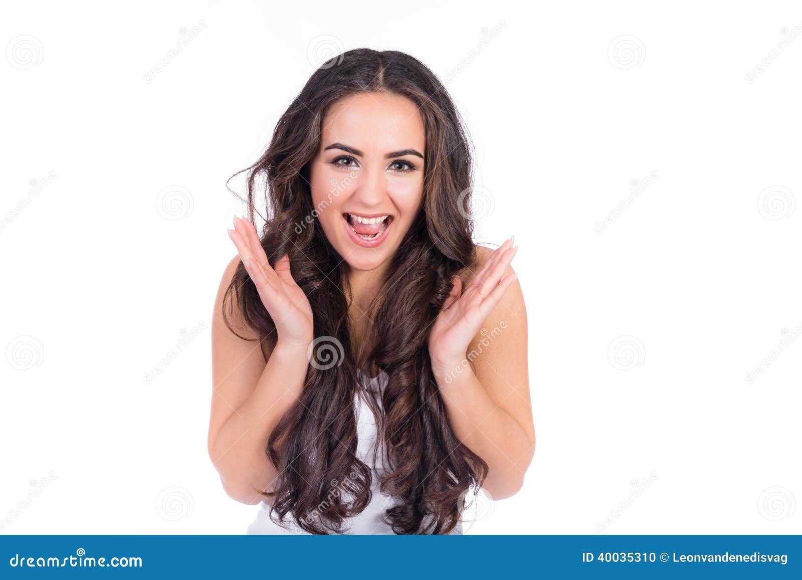 Open excited smile stock photo. Image of emotion, enjoying - 40035310