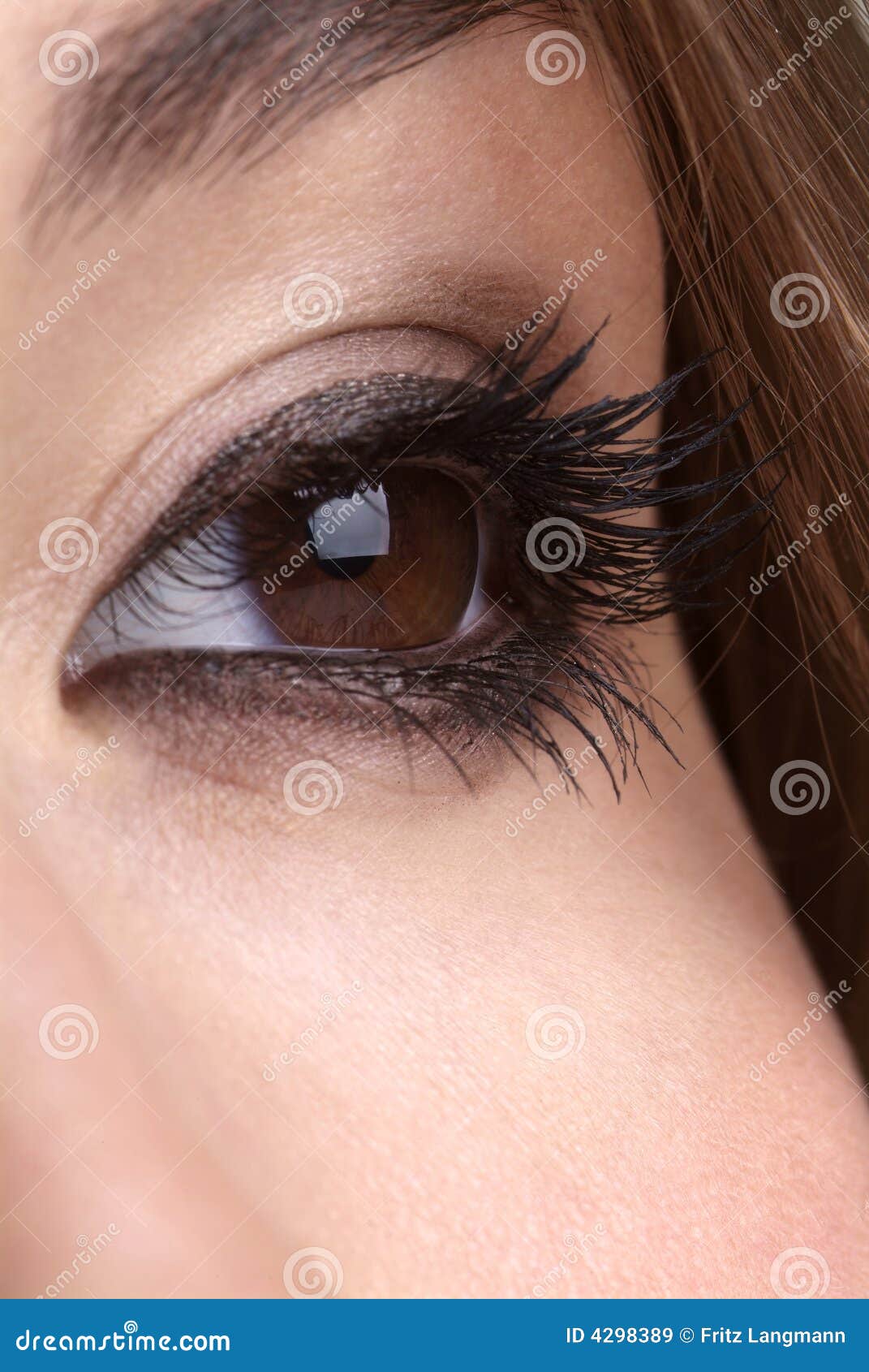 Open eye stock image. Image of moment, gaze, brown, contact - 4298389