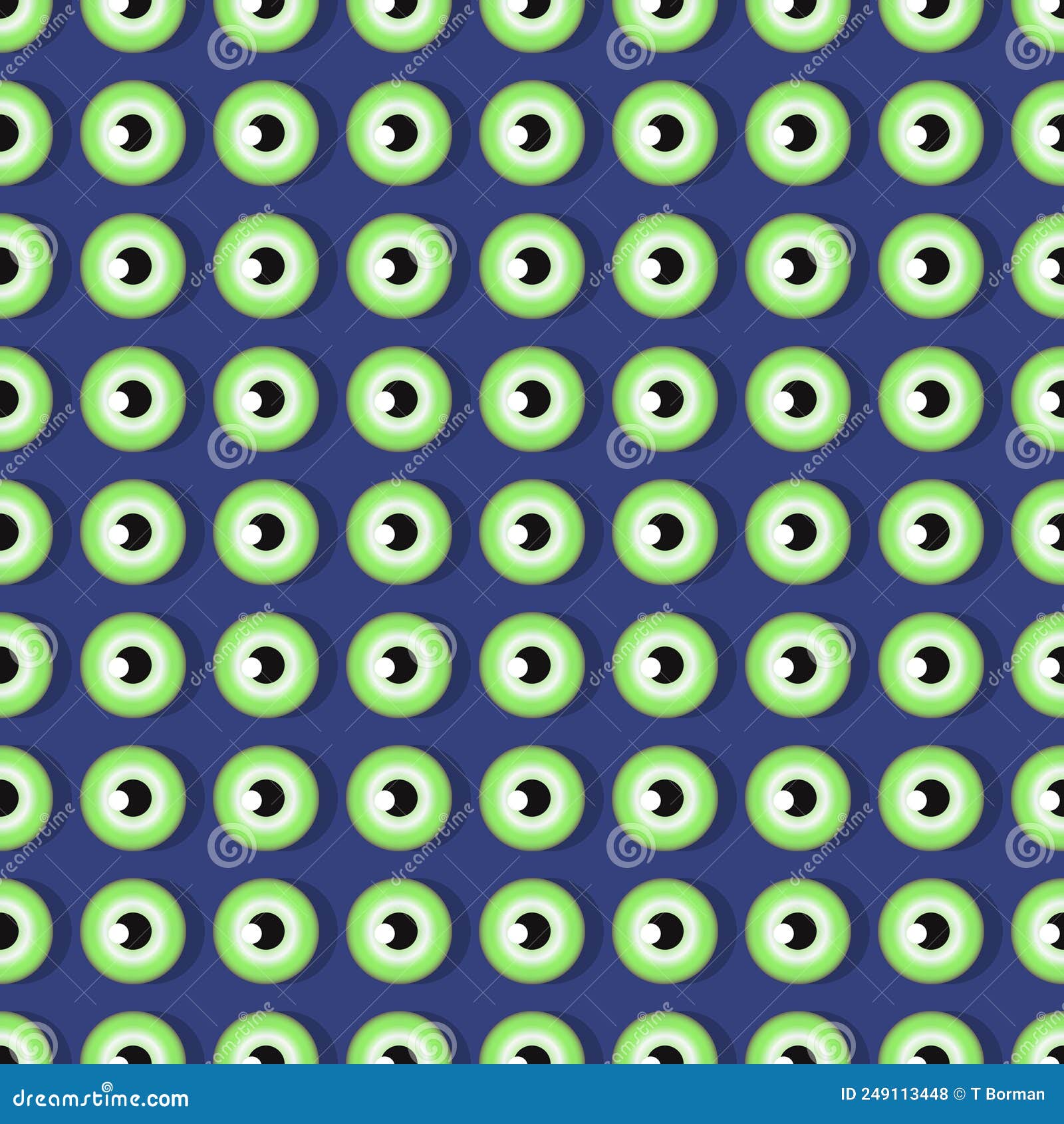 Open Eyes Repeating Vector Seamless Pattern Stock Vector - Illustration ...