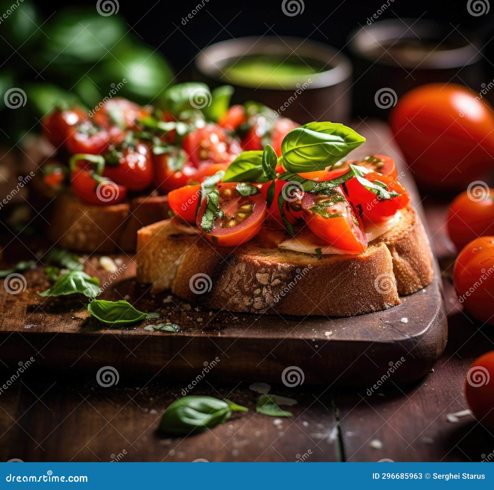 Open Toast With Fried Egg, Lettuce, Tomato. Lunch, Dinner, Breakfast ...