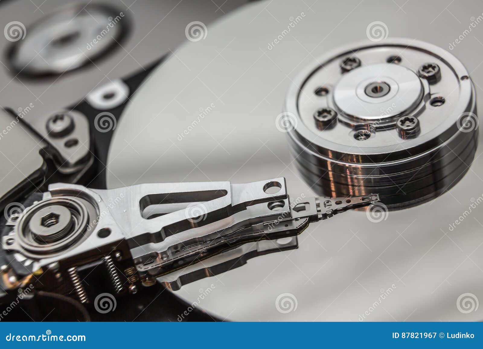 Open faulty HDD stock image. Image of inside, security - 87821967