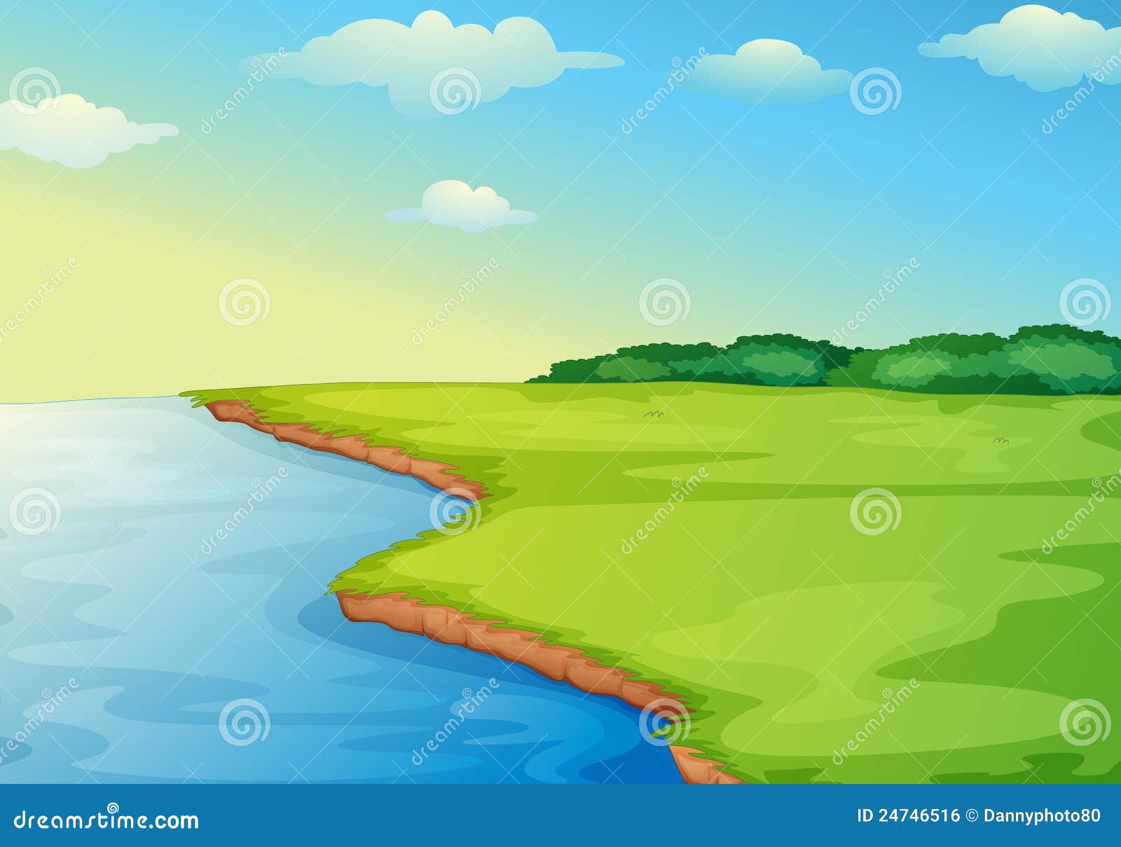 Open field stock illustration. Illustration of nature - 24746516