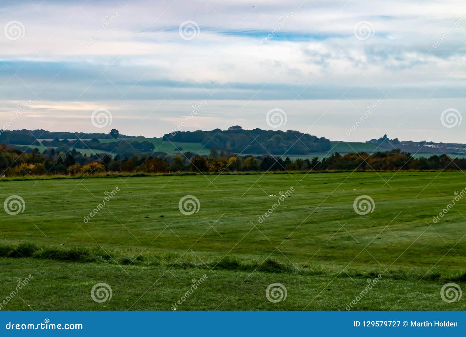 Open Fields and hills stock image. Image of outdoor - 129579727