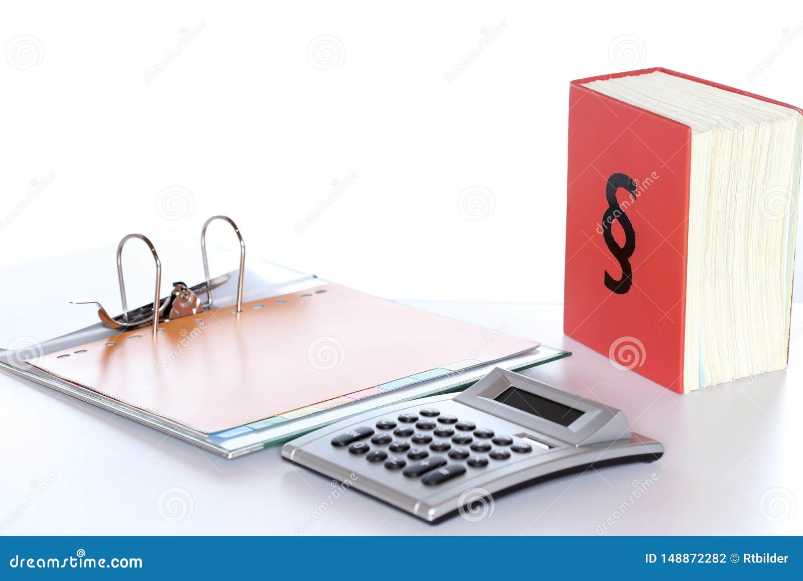 Open File Folder and Law Book Stock Photo - Image of desk, catalog ...