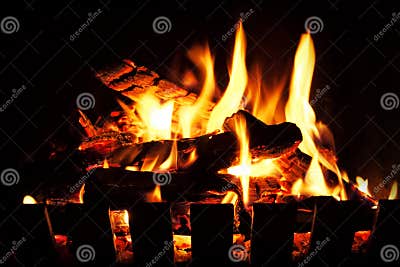 Open Fire stock photo. Image of toasty, grate, heat, warmth - 2458402