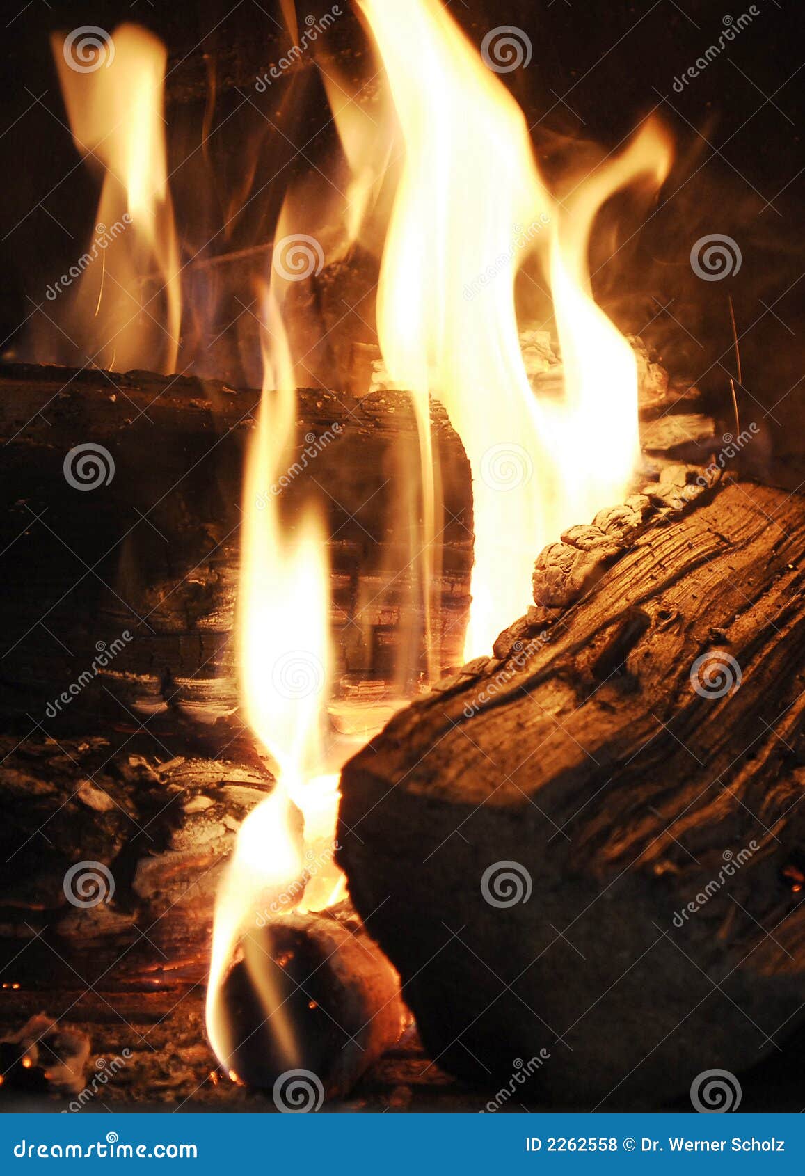 Open fire - fireplace stock photo. Image of lumber, fire - 2262558