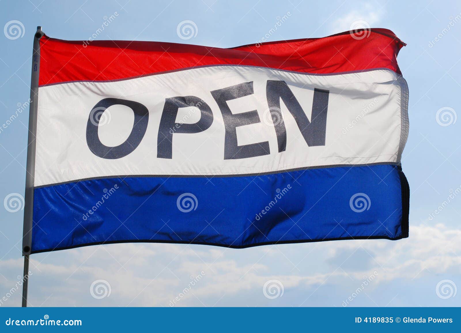 OPEN Flag stock image. Image of purchase, retail, driving - 4189835