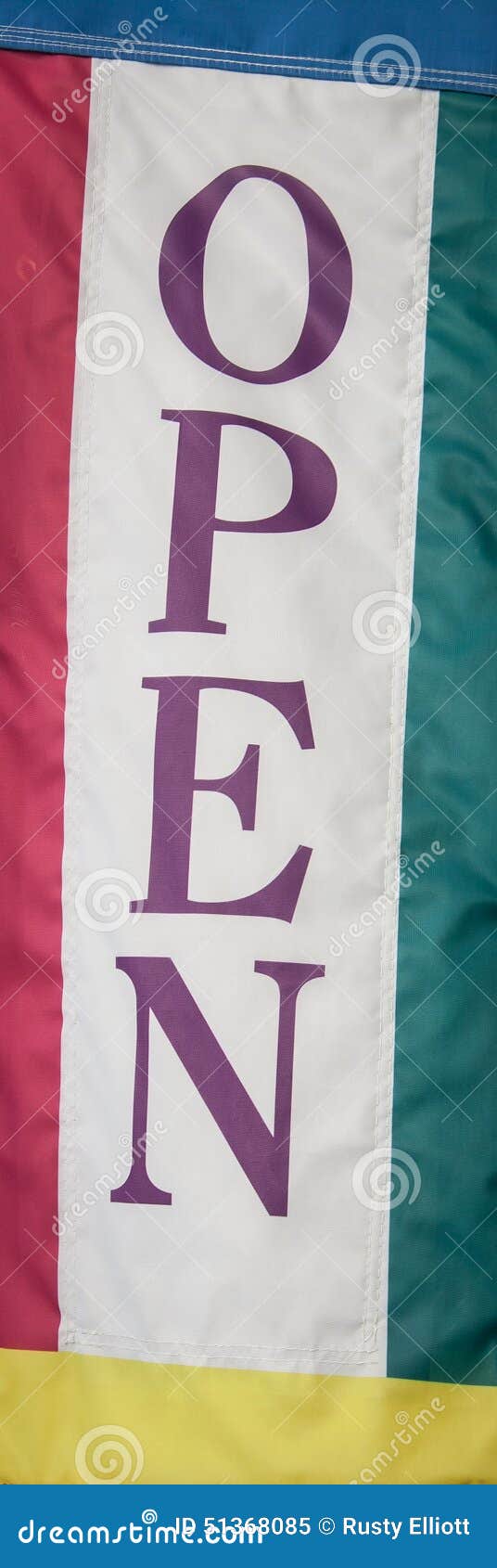 Open flag stock image. Image of banner, sign, advertising - 51368085