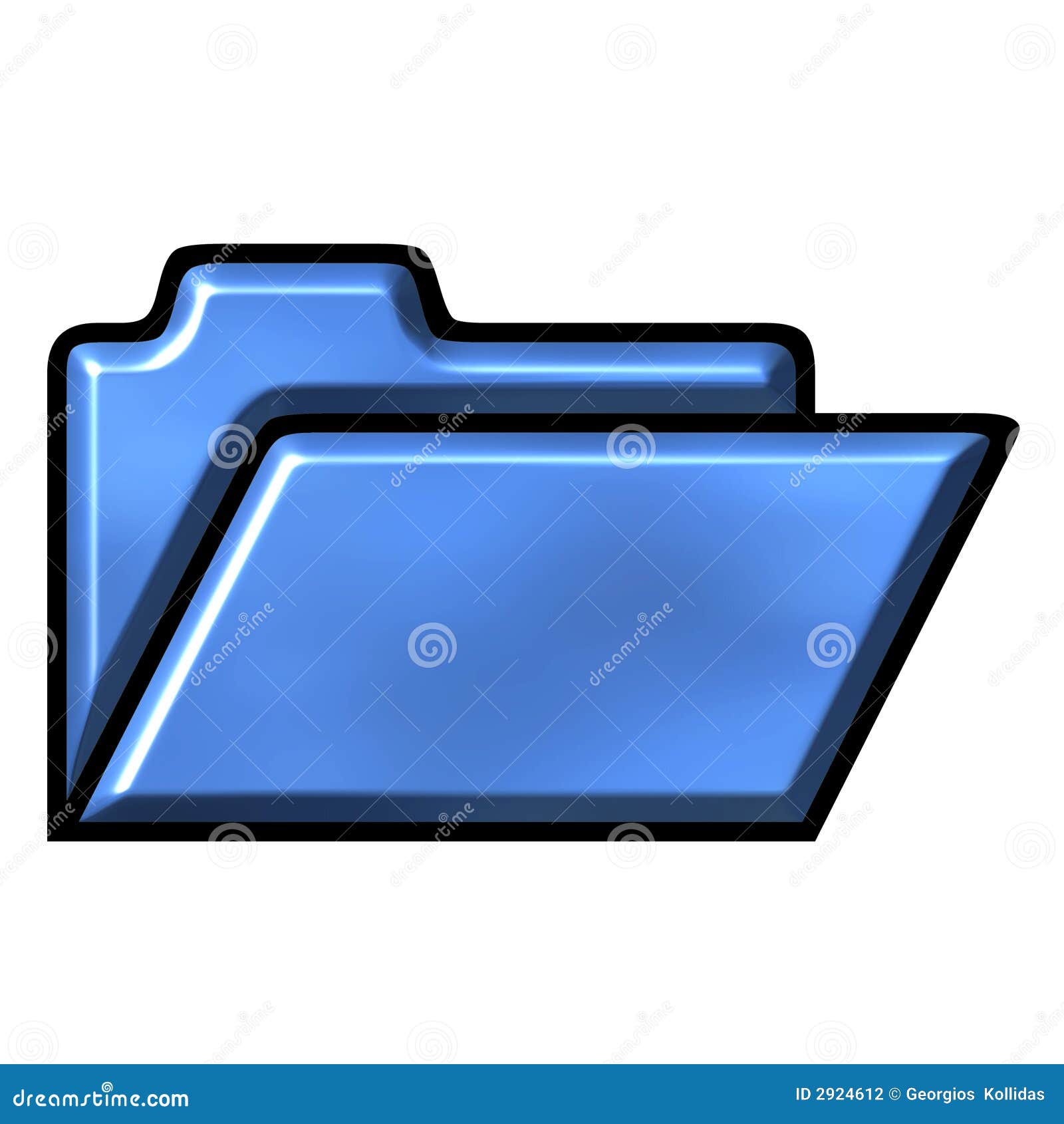 Open Folder stock illustration. Illustration of directory - 2924612