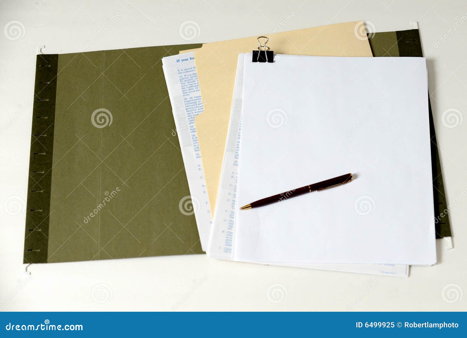 Open folder stock image. Image of supplies, document, folder - 6499925